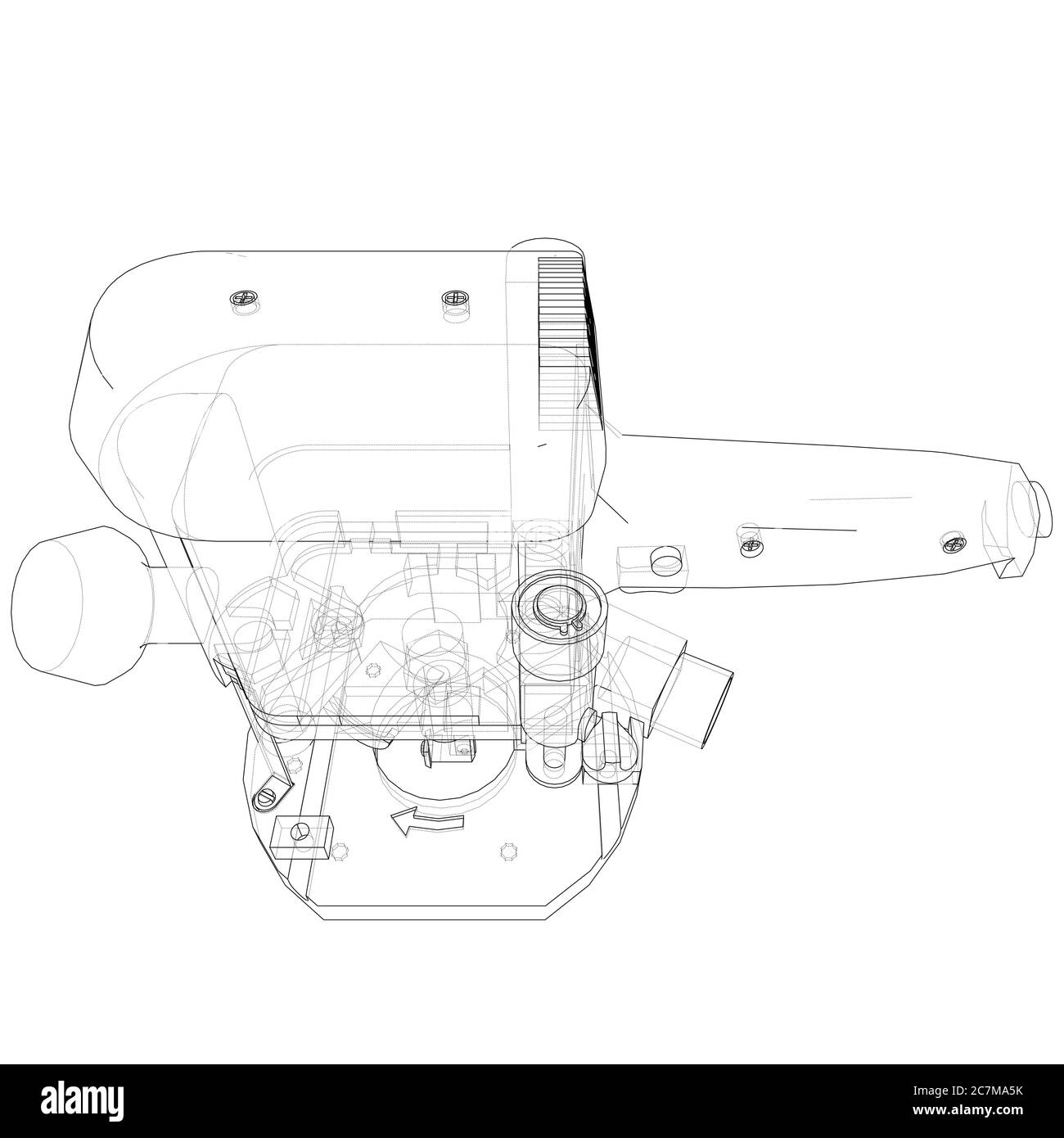 Milling machine 3d Black and White Stock Photos & Images - Alamy