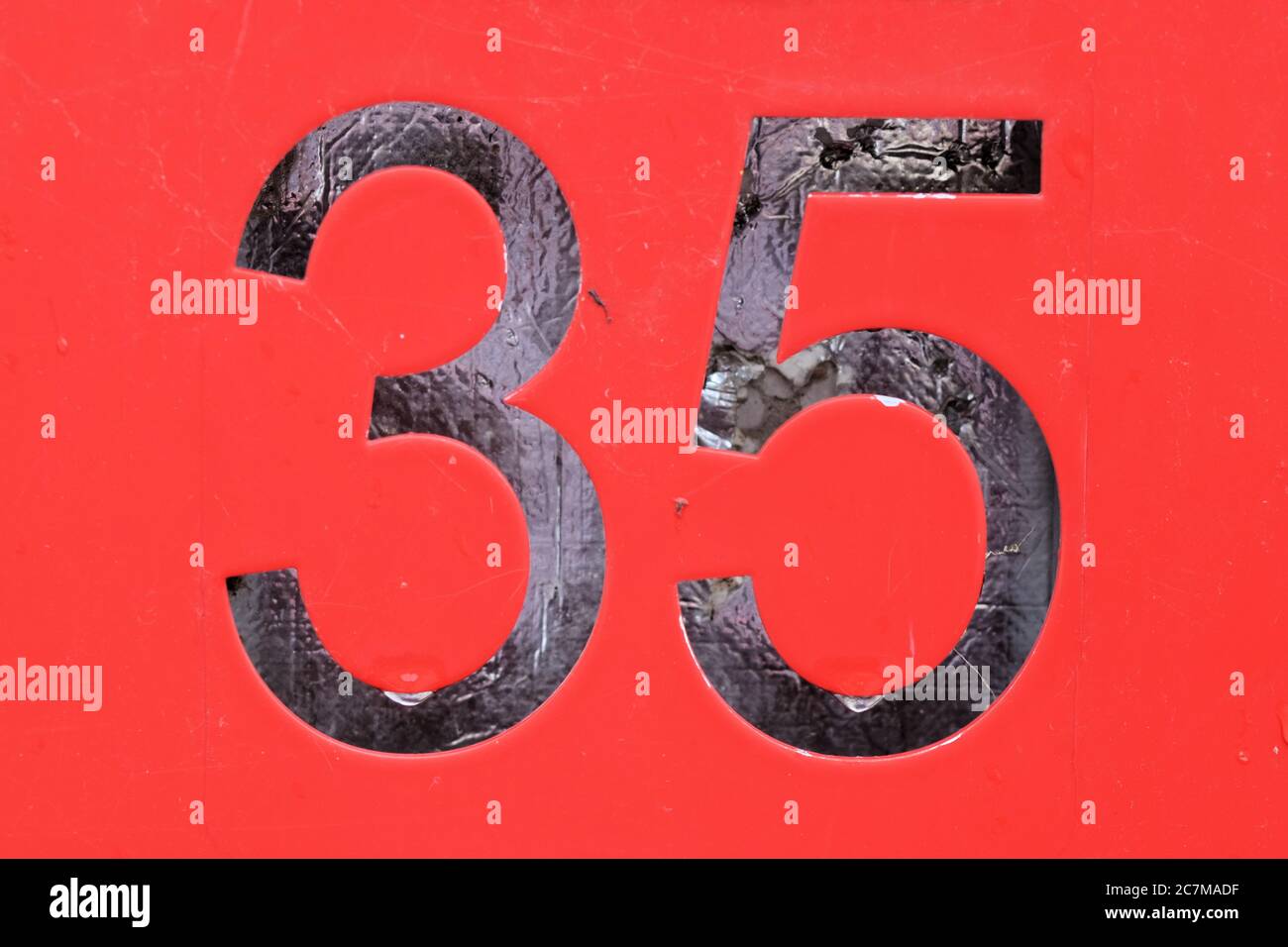 Metal number plate hi-res stock photography and images - Alamy