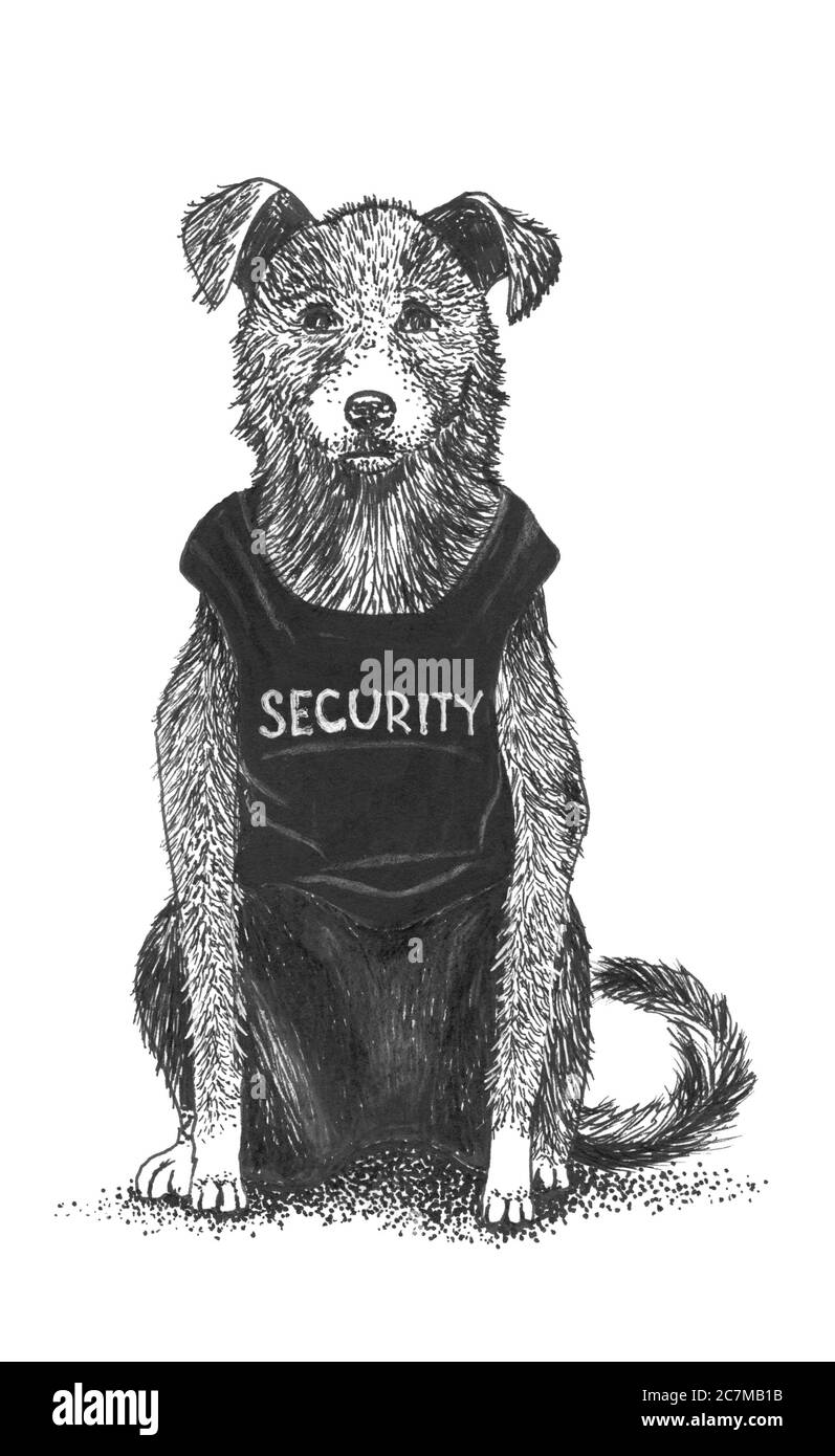 Security character Black and White Stock Photos & Images - Alamy