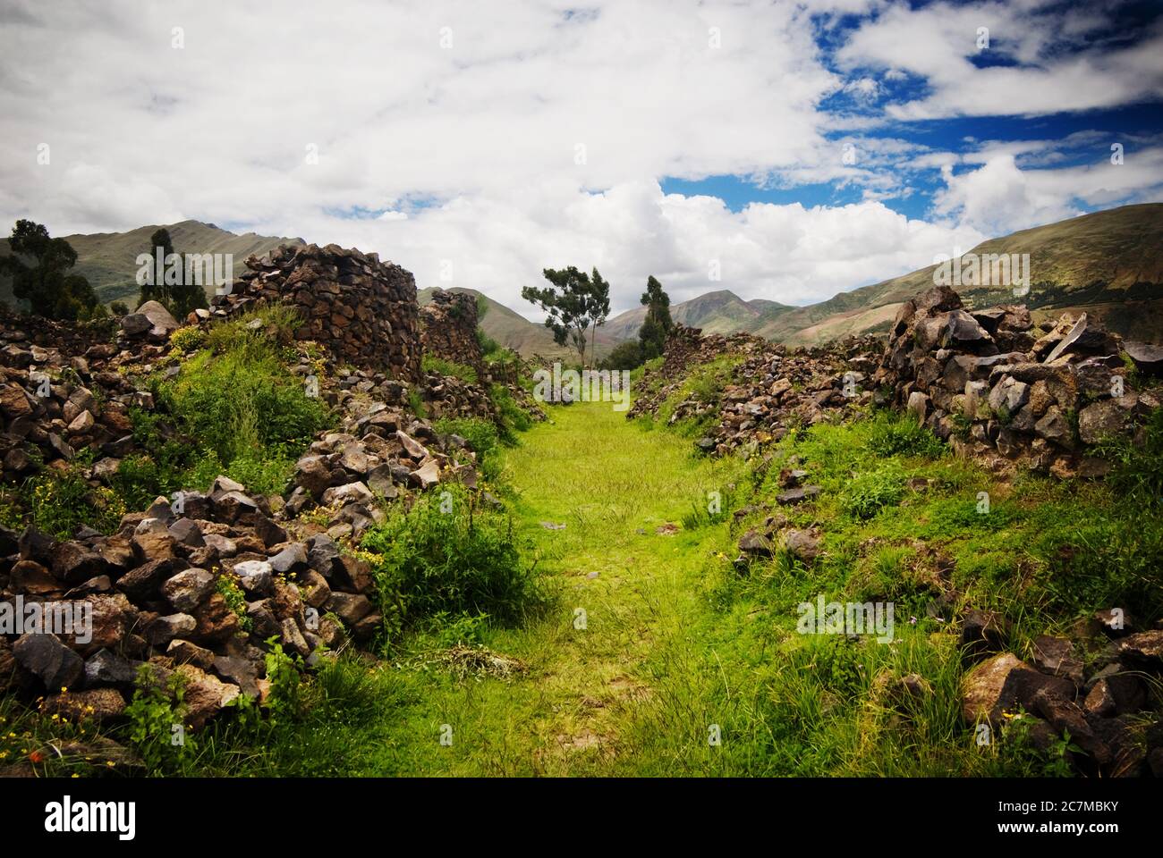 Incan Ruins of Raqchi, Peru, South America Stock Photo - Alamy
