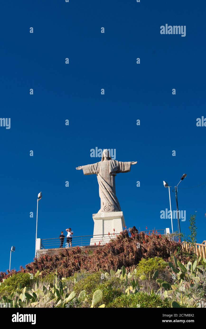 Christ the King statue, Madeira Stock Photo - Alamy