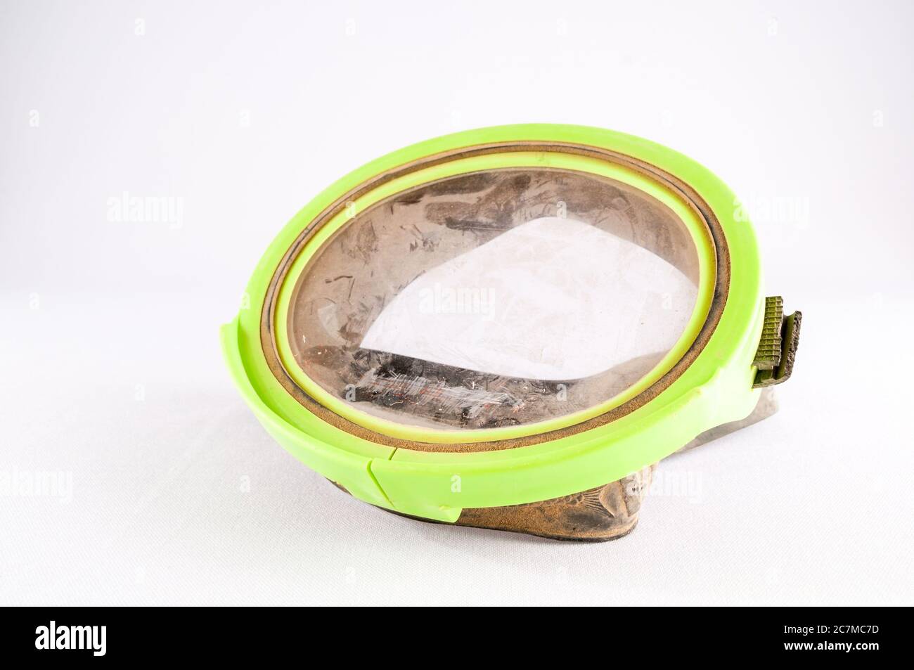 Picture of a Classic Old Vintage Green Scuba Diving Mask Stock Photo ...