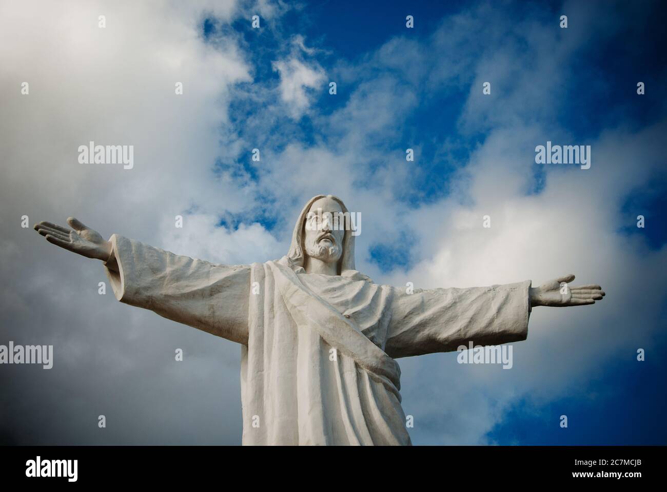 Cristo Blanco Spanish for white Christ, Cusco, Peru, South America ...