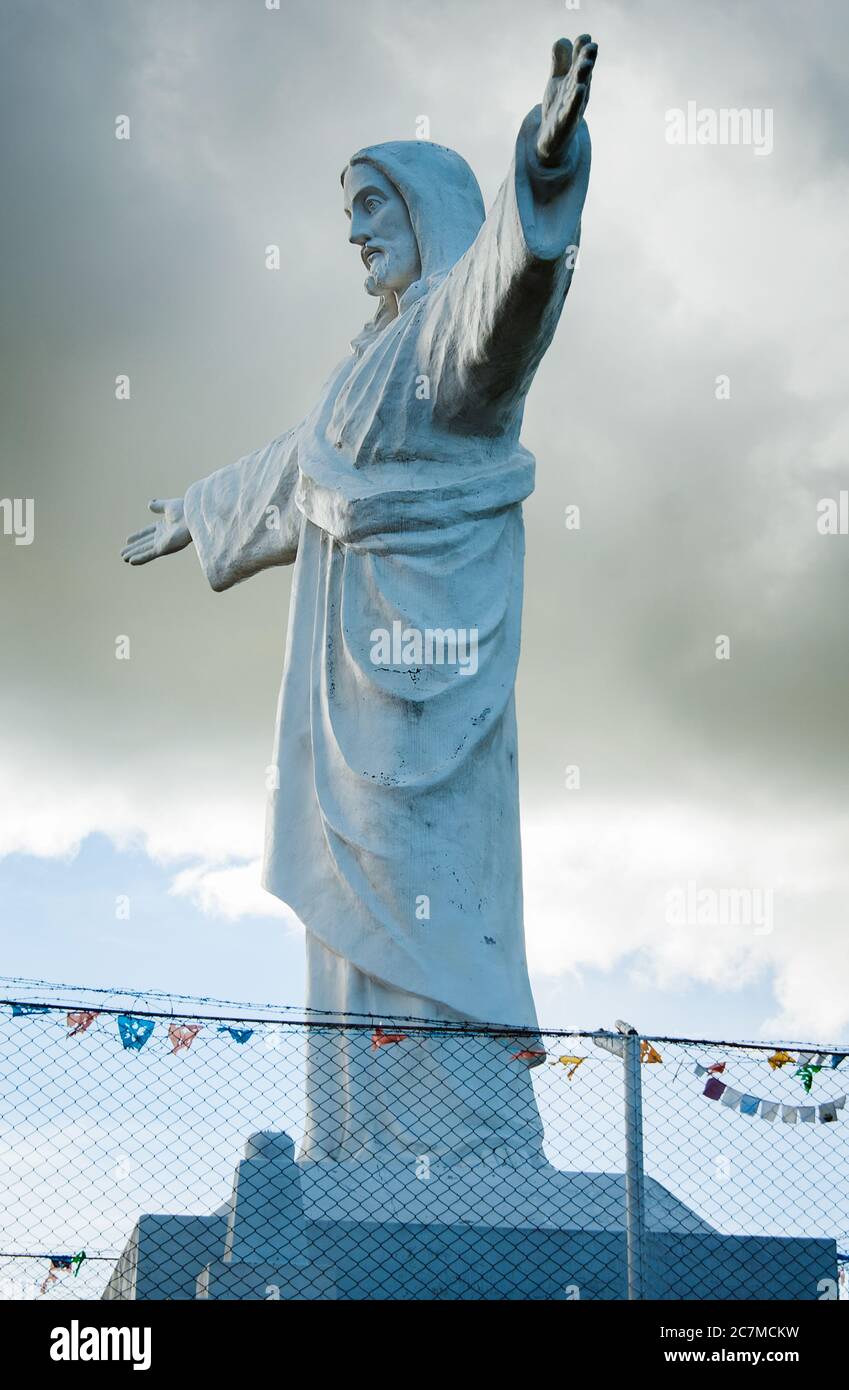 Cristo Blanco Spanish for white Christ, Cusco, Peru, South America ...