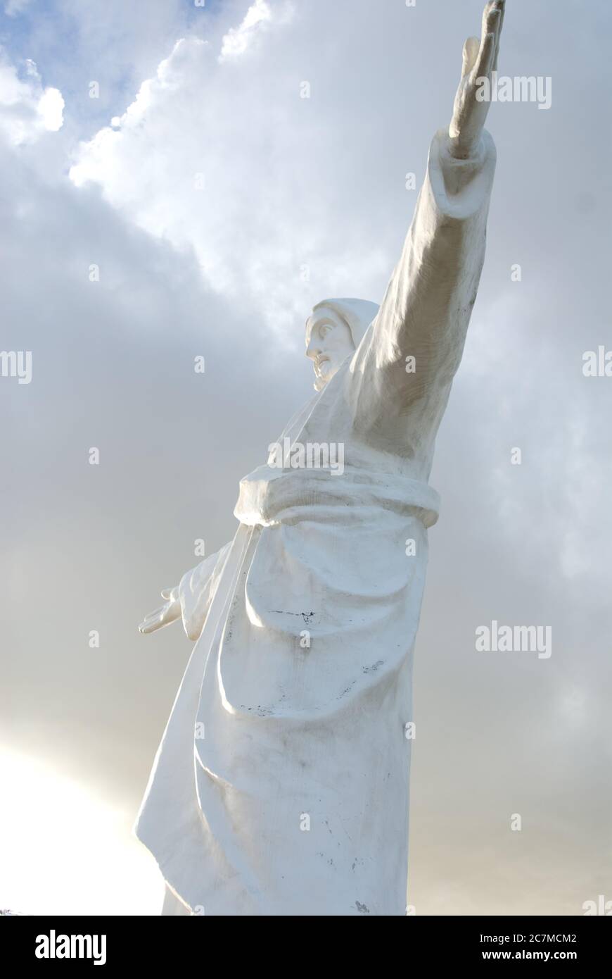 White christ statue cusco hi-res stock photography and images - Alamy
