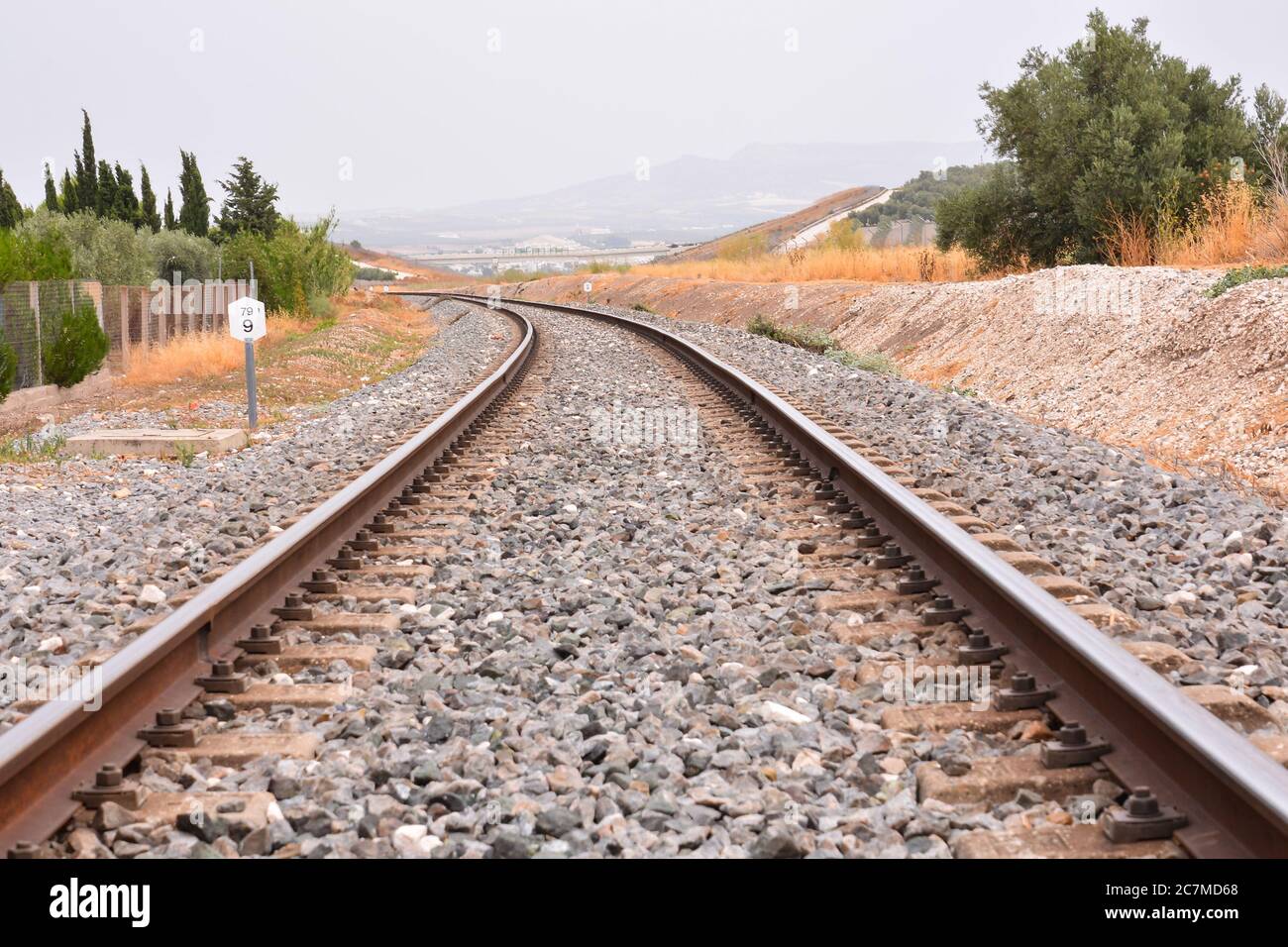 Photo Picture of a Classic Train Rail Road Stock Photo - Alamy