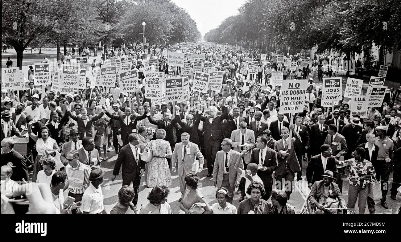 Roy wilkins march on washington hi-res stock photography and images - Alamy
