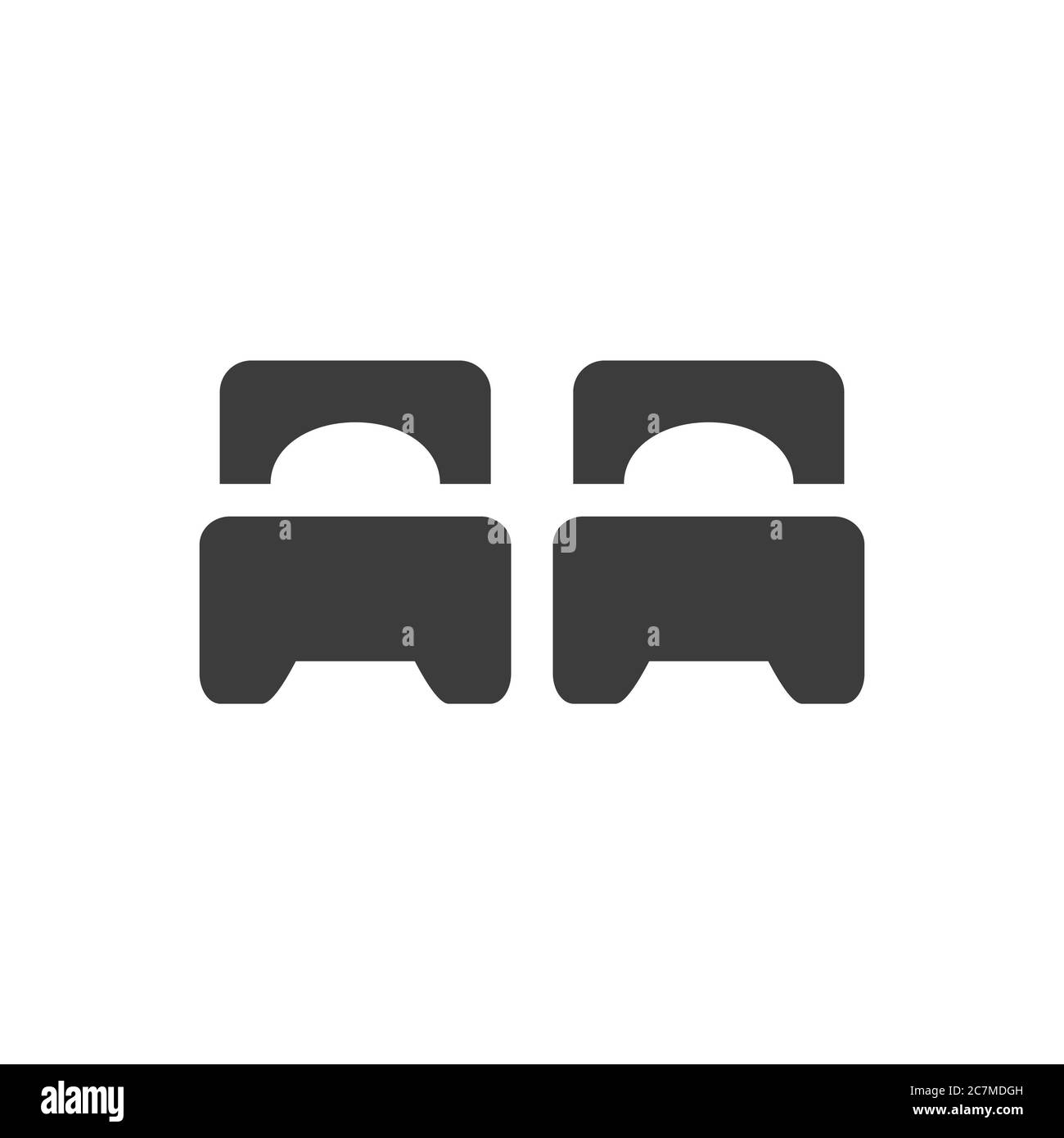 Twin room icon Stock Photo - Alamy