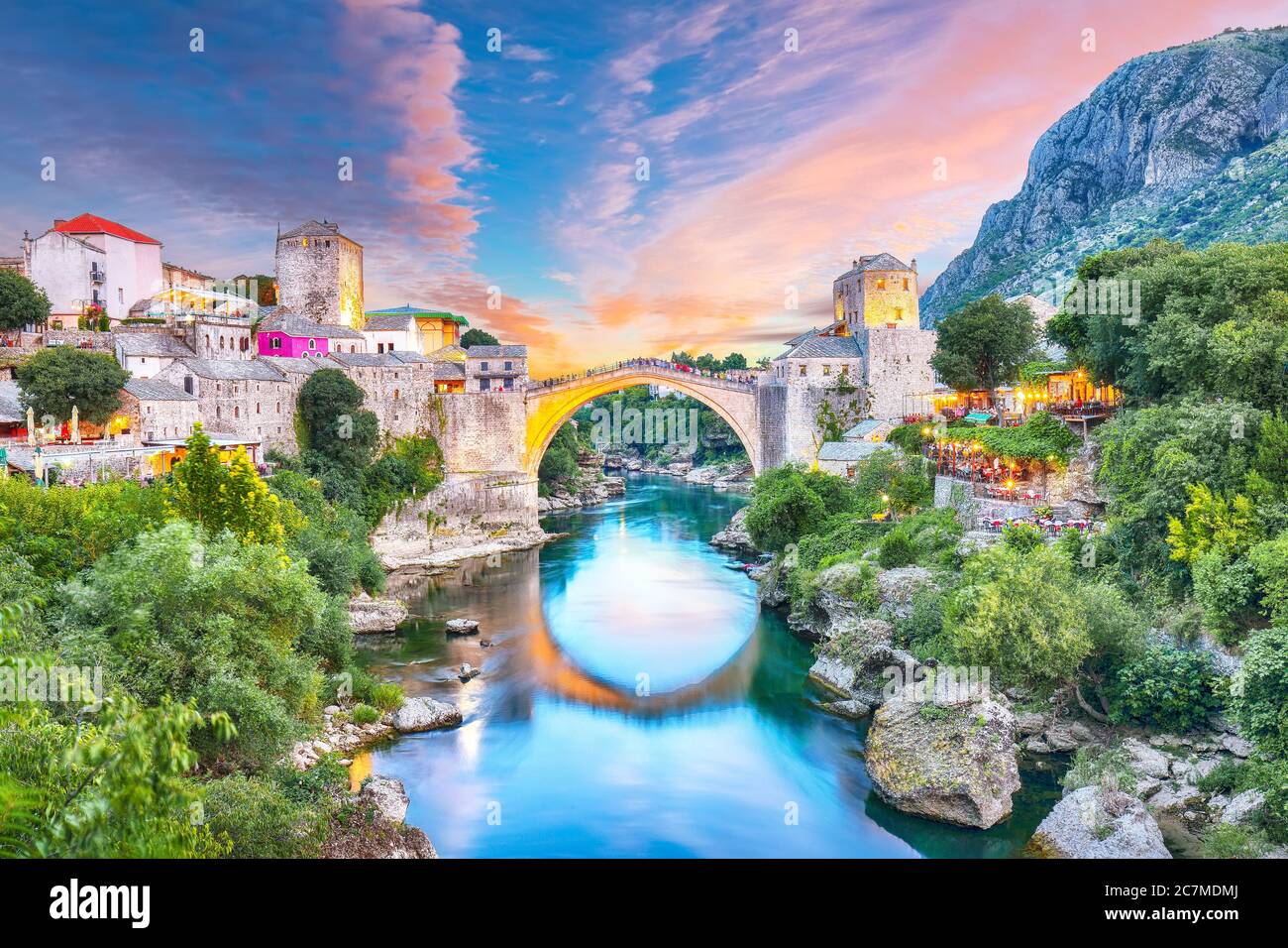 Mostar night view hi-res stock photography and images - Alamy
