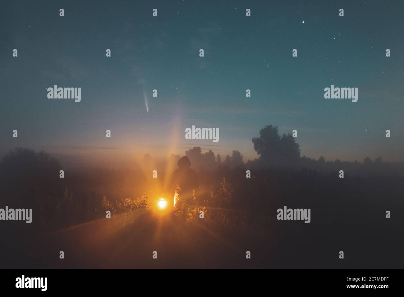 Earth view comet neowise hi-res stock photography and images - Alamy