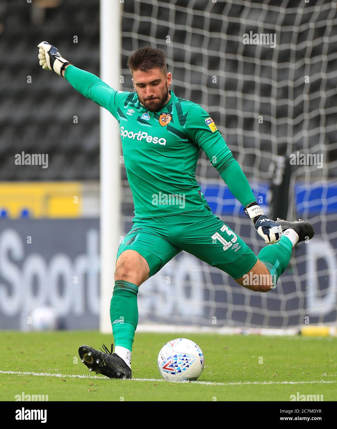Hull City goalkeeper Matt Ingram during the Sky Bet Championship match ...