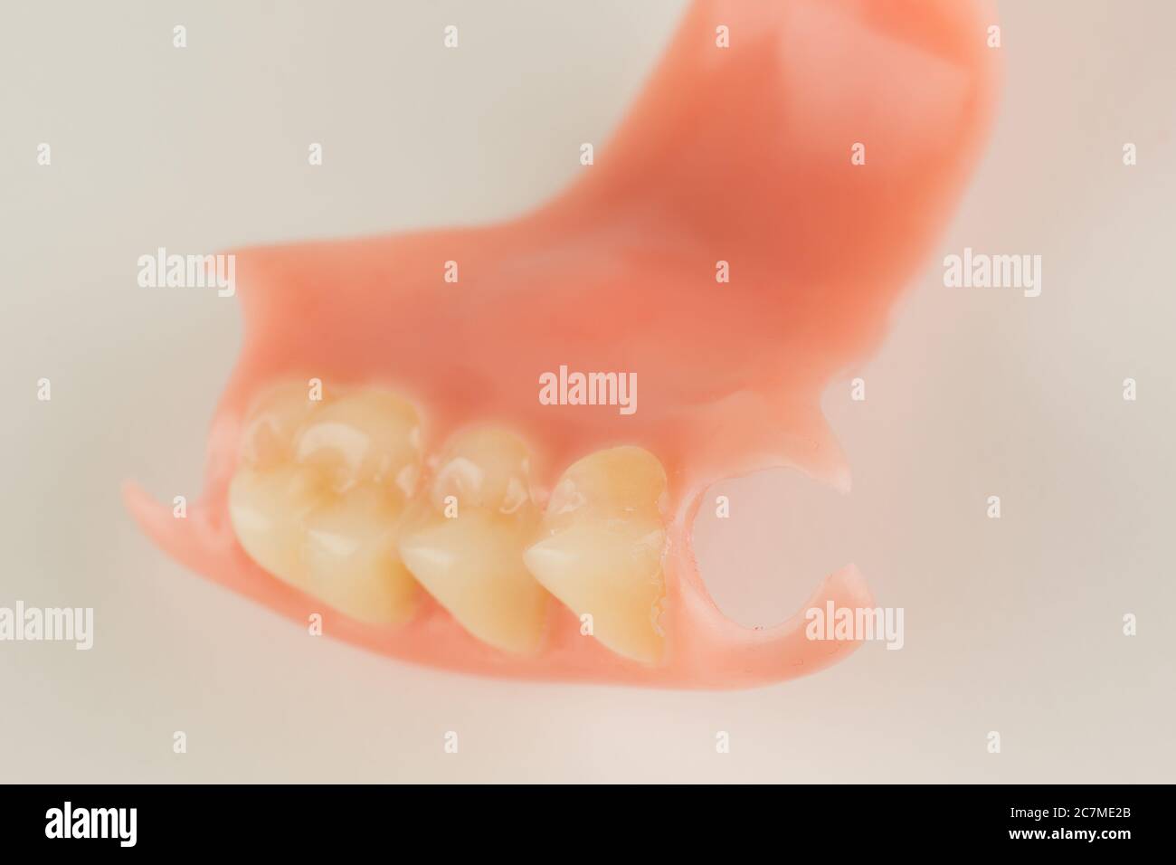 large image of a modern denture nylone on a white background Stock ...
