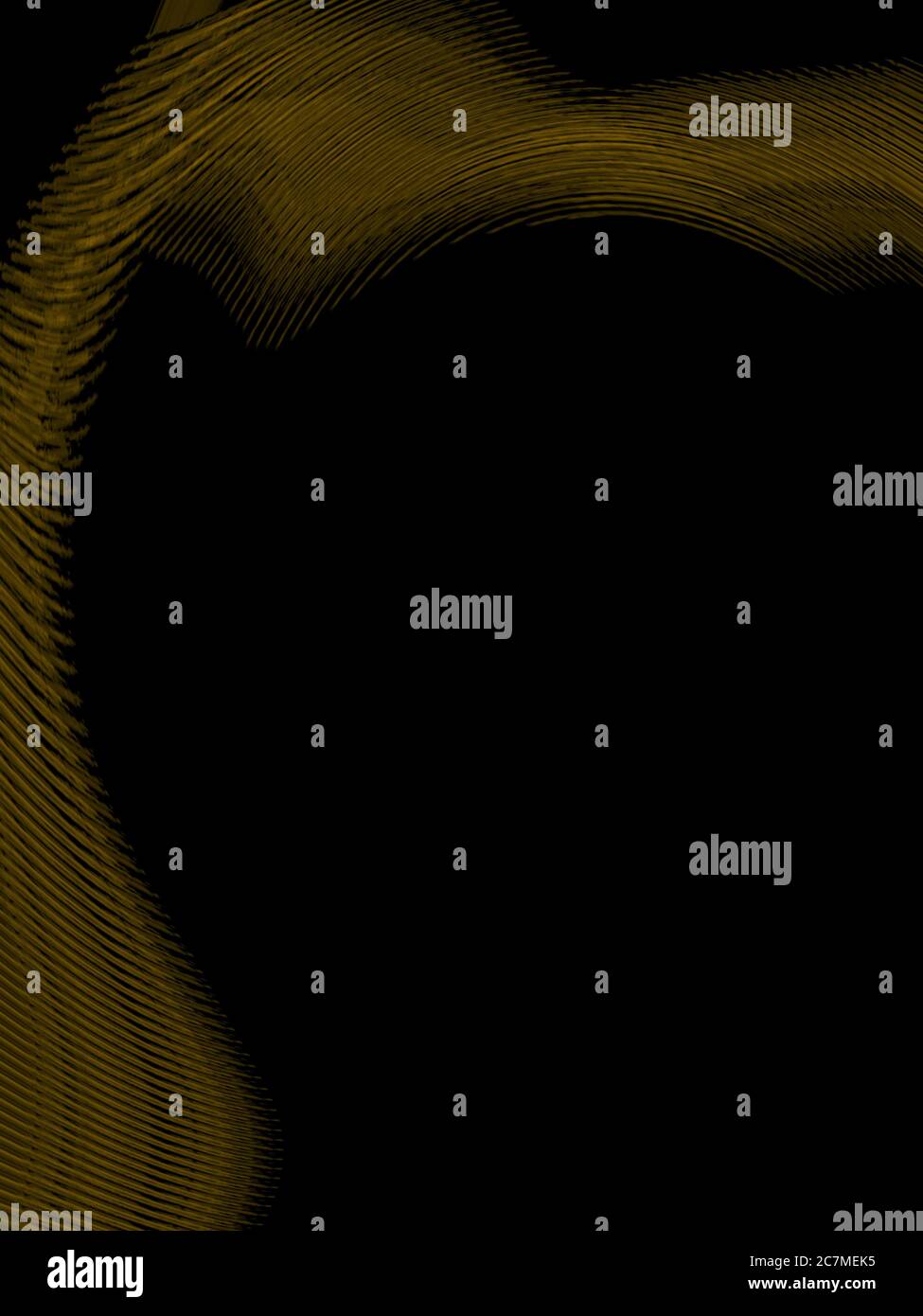 Green texture digital graphical side frame art on Black color ...