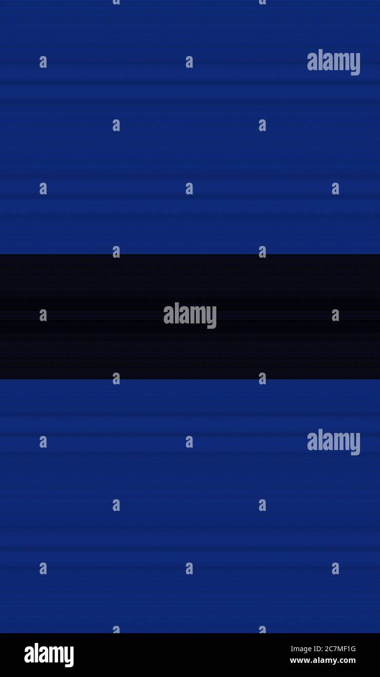 Blue line block texture digital graphical side frame art on black ...