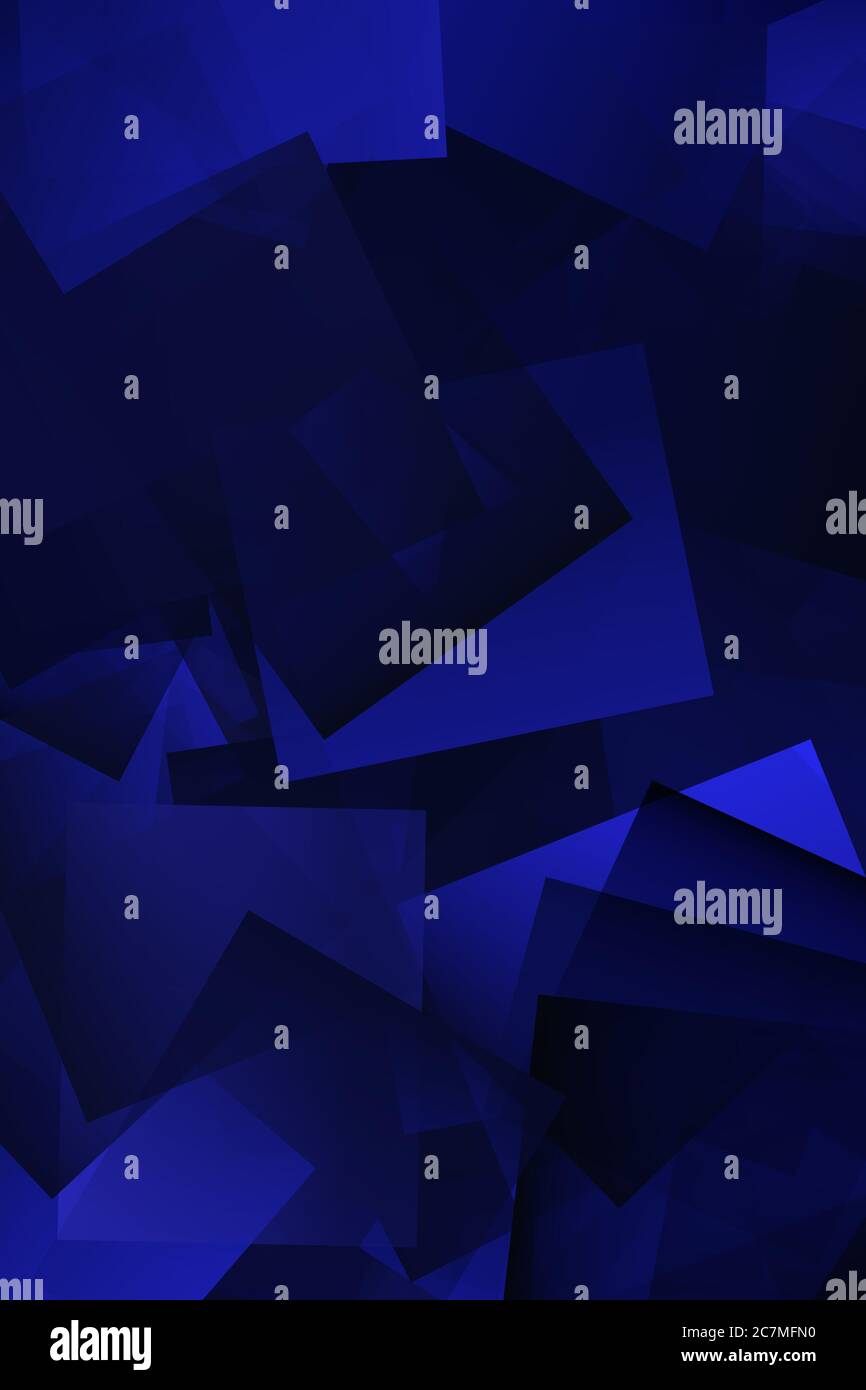 Block texture digital graphical art on blue and black highlighted color ...