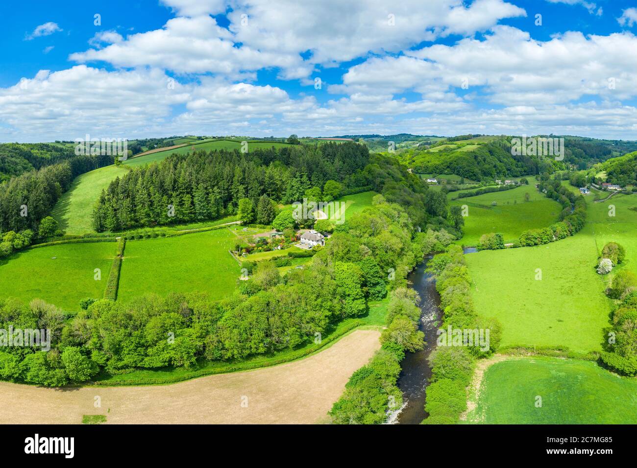 Spring in Devon near Tiverton, Devon, England, United Kingdom, Europe ...