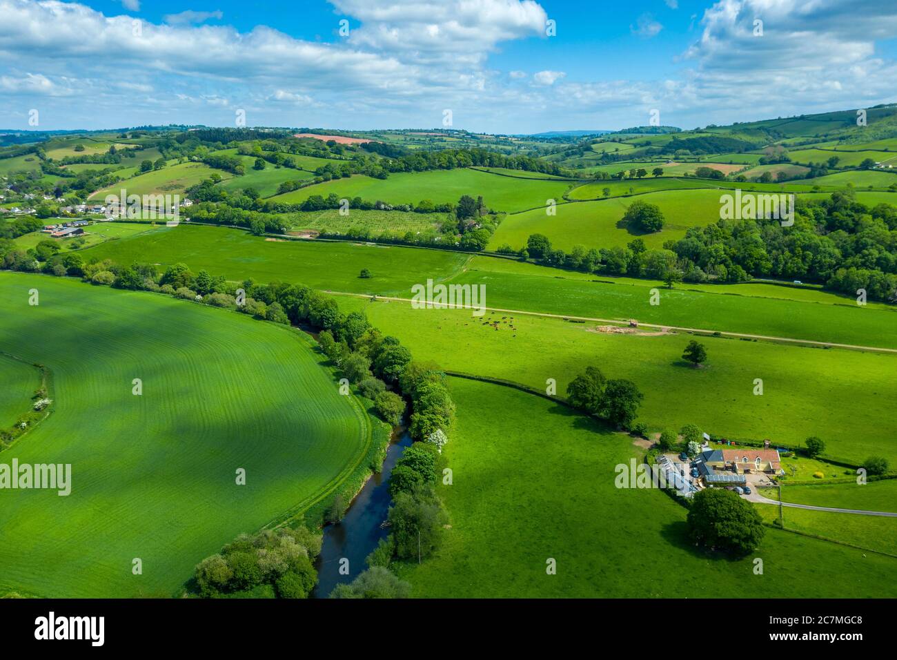 Spring in Devon near Tiverton, Devon, England, United Kingdom, Europe ...