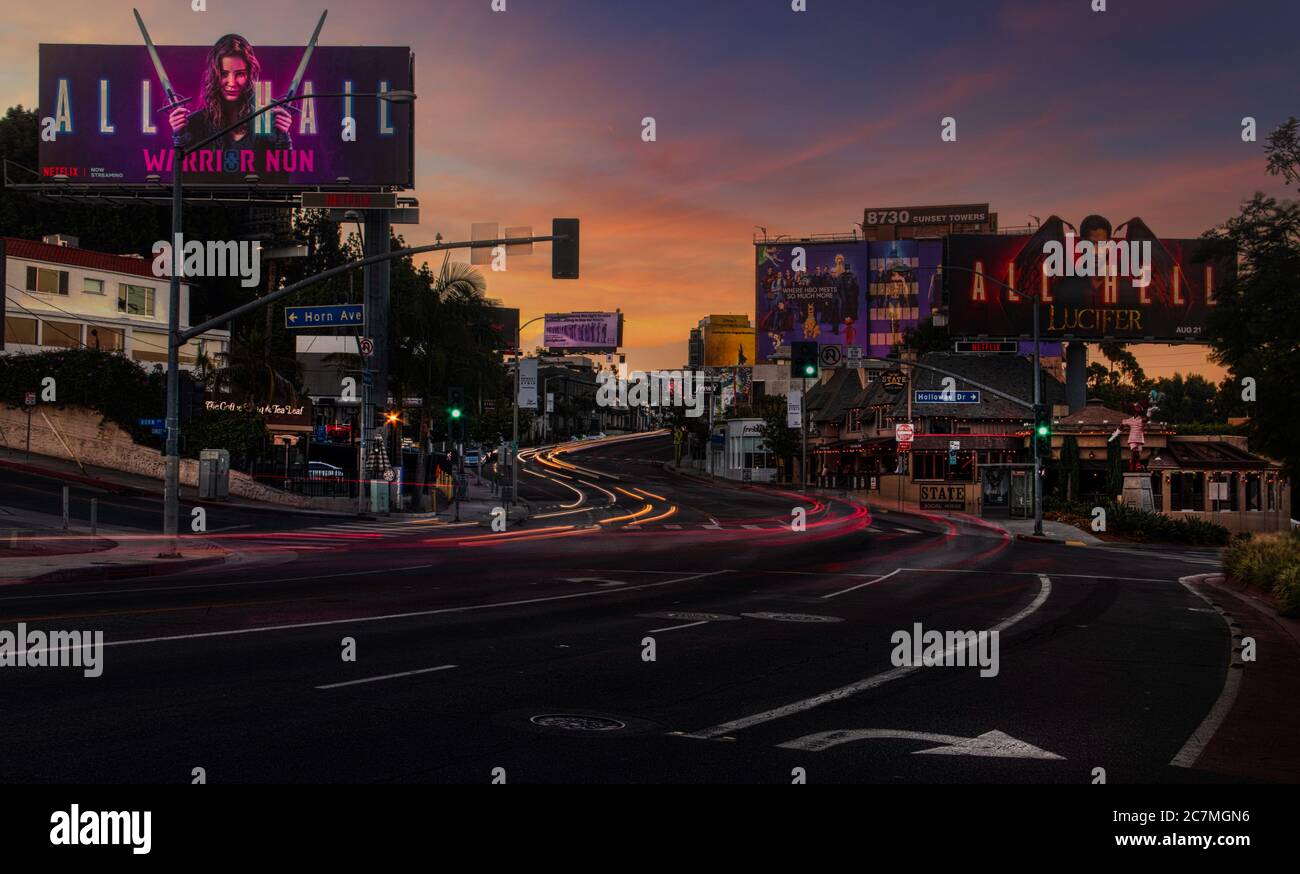 Los angeles sunset blvd hi-res stock photography and images - Alamy