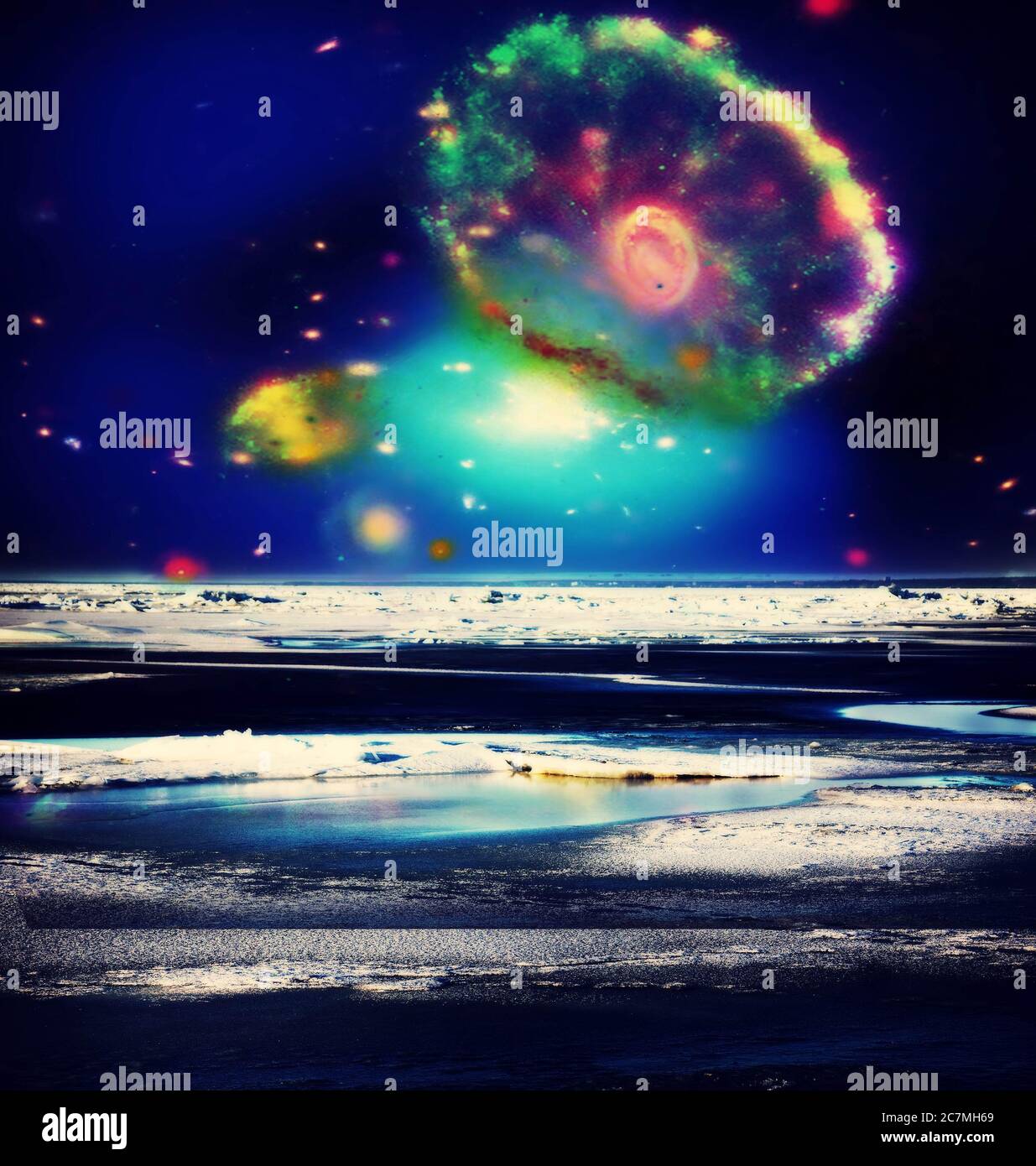 Unusual atmospheric phenomena in the Arctic zone, glow of the ...