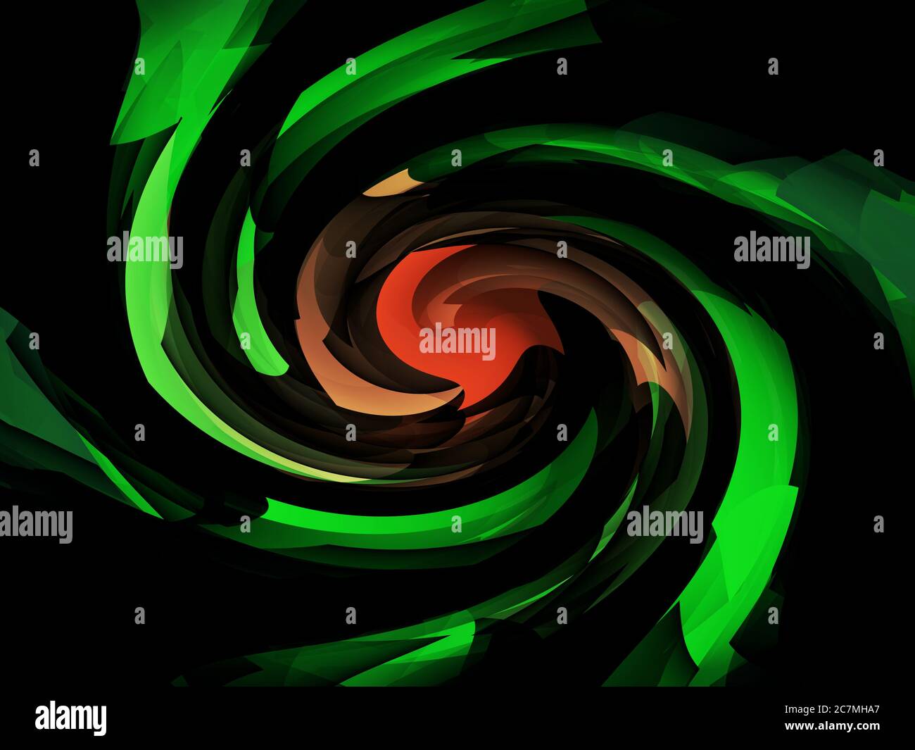 Rounding frame Green art texture raster image digital creation graphic ...