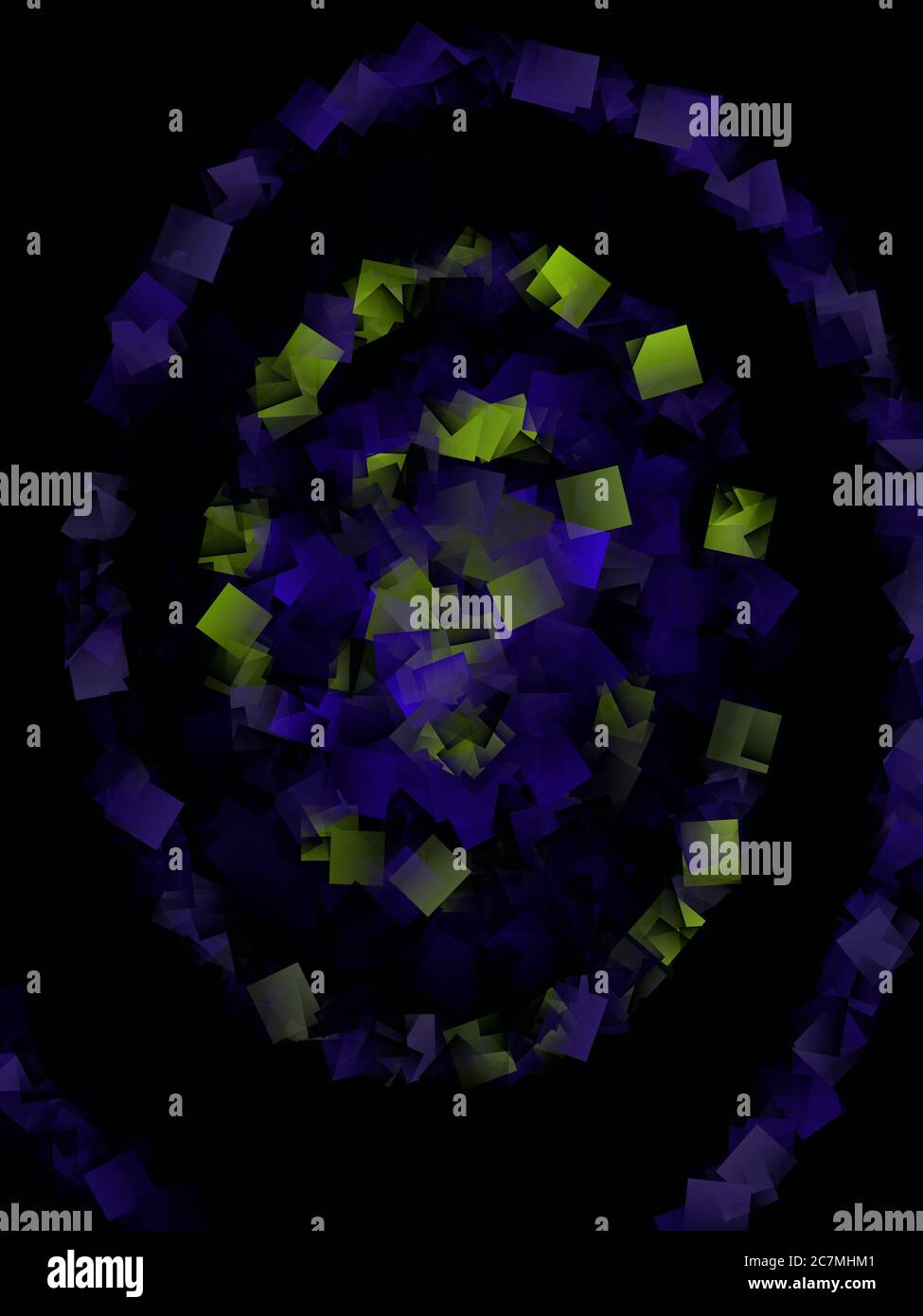 Rounding frame blue and green art texture raster image digital creation ...