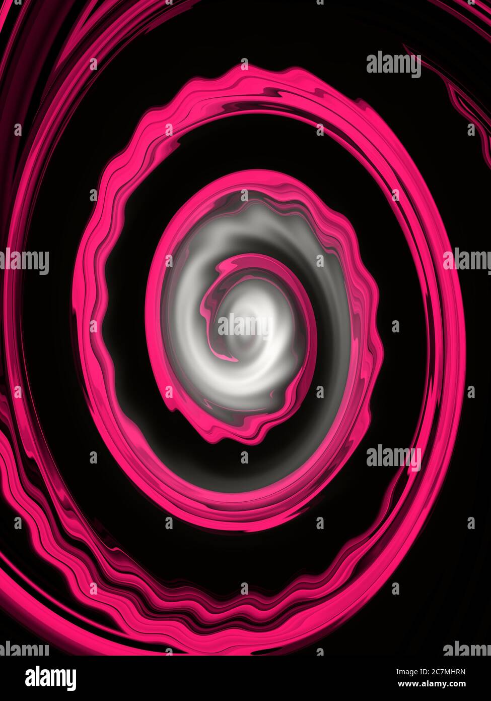 Pink color grey center light pink swirl art printed on dark ...