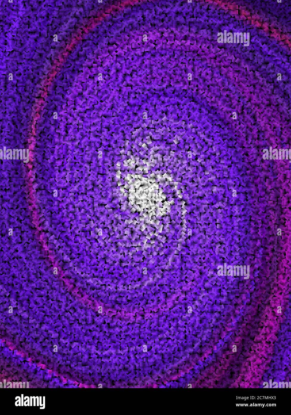 Blue color supernova light circular filtered art printed on dark ...