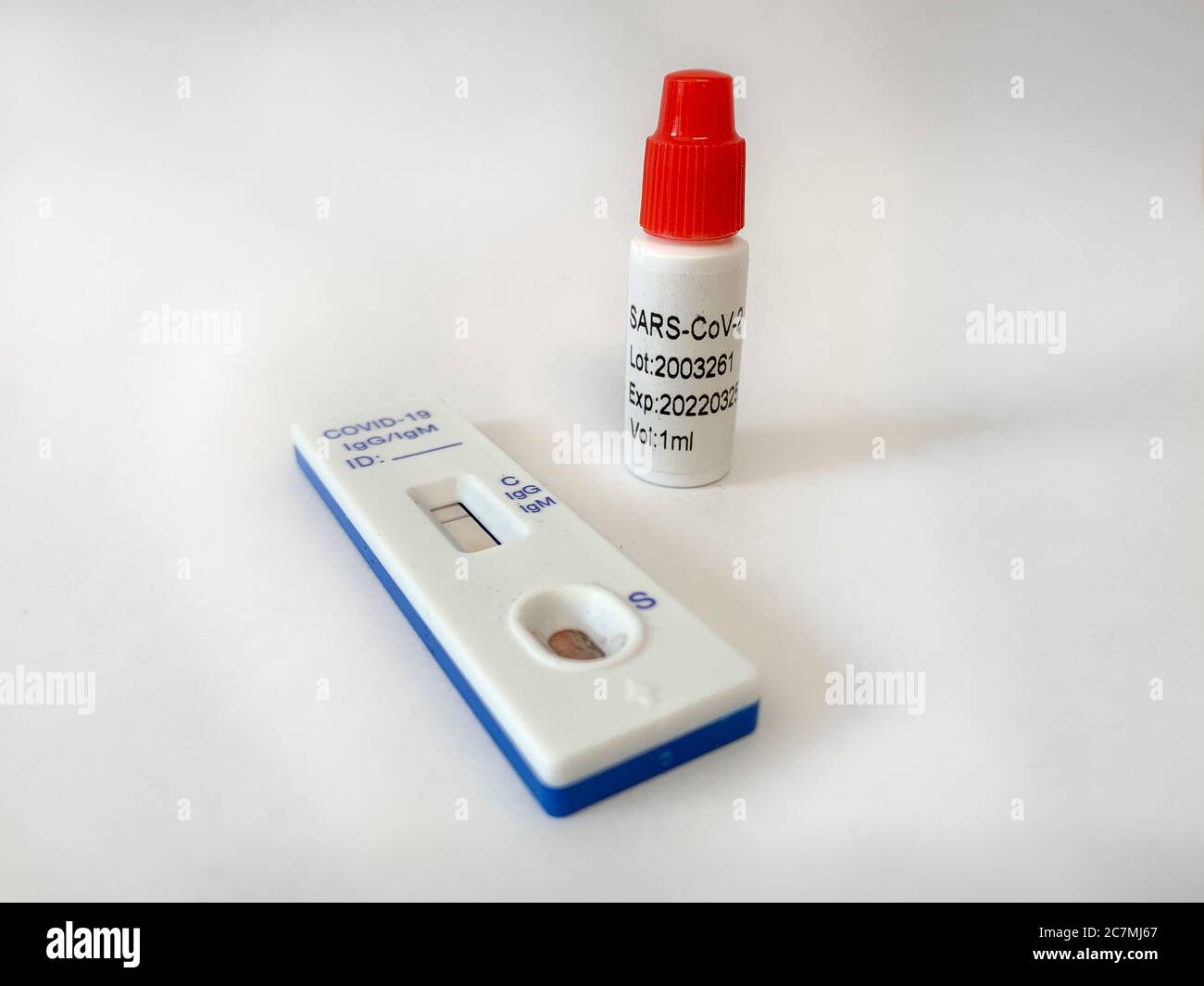 Covid-19 rapid test kit Stock Photo - Alamy