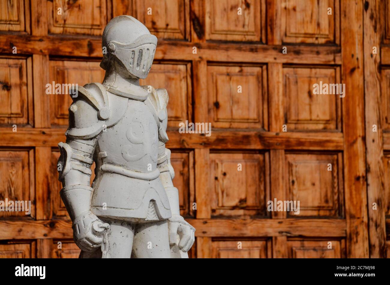 Rock Statue of a Medieval Armor Soldier Stock Photo - Alamy