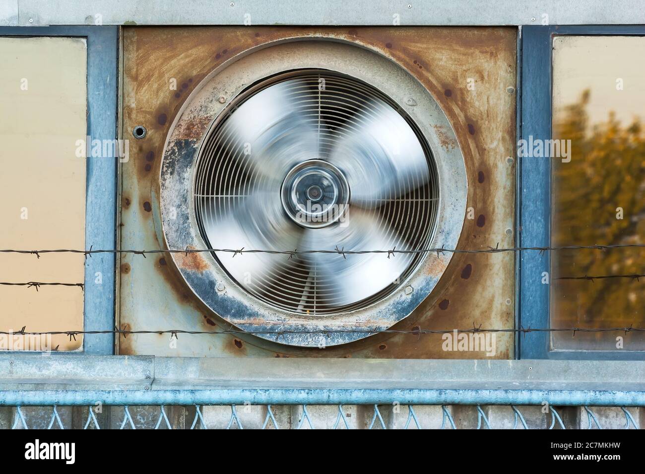 Factory Ventilation Fan Stock Photo - Alamy