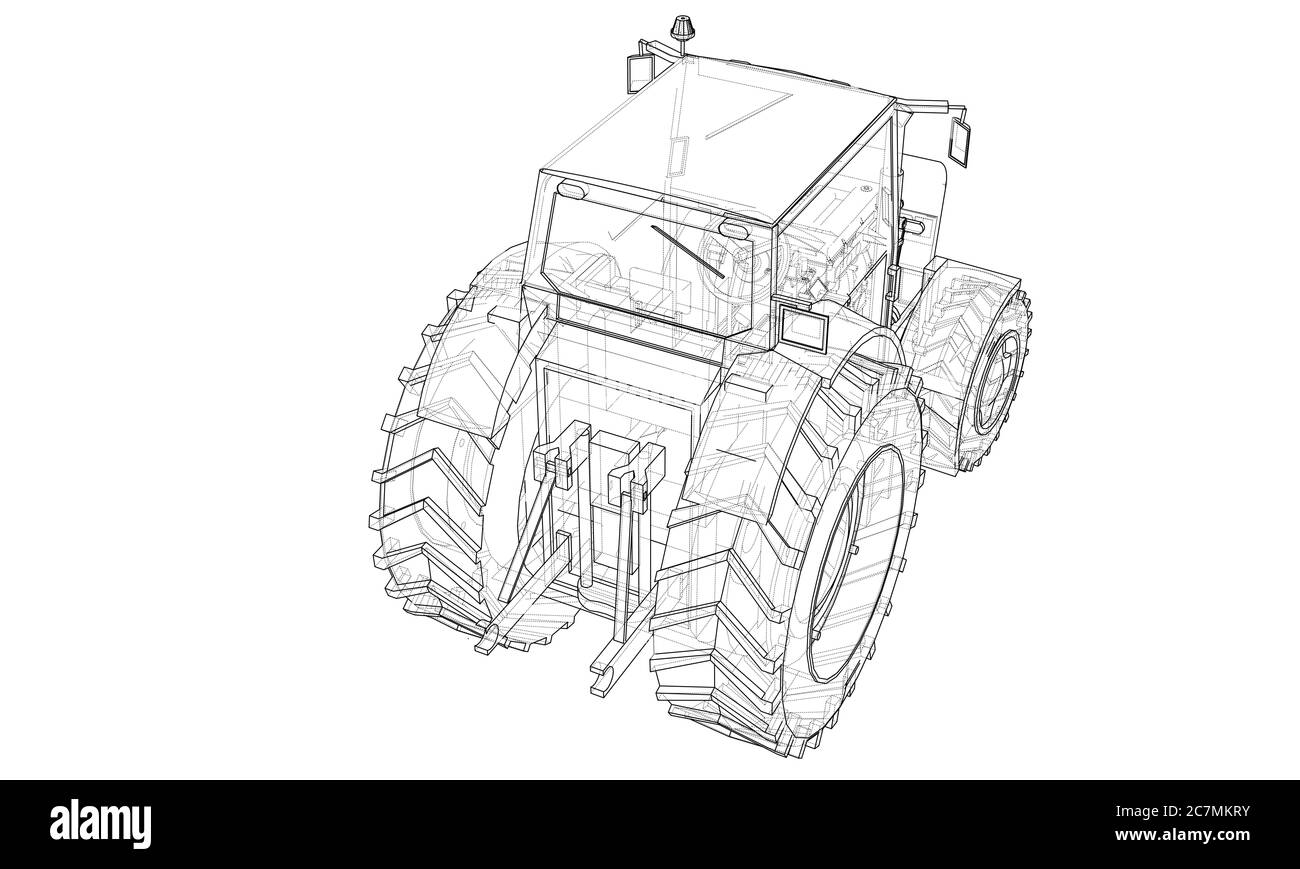 Farm Tractor Concept Stock Photo - Alamy