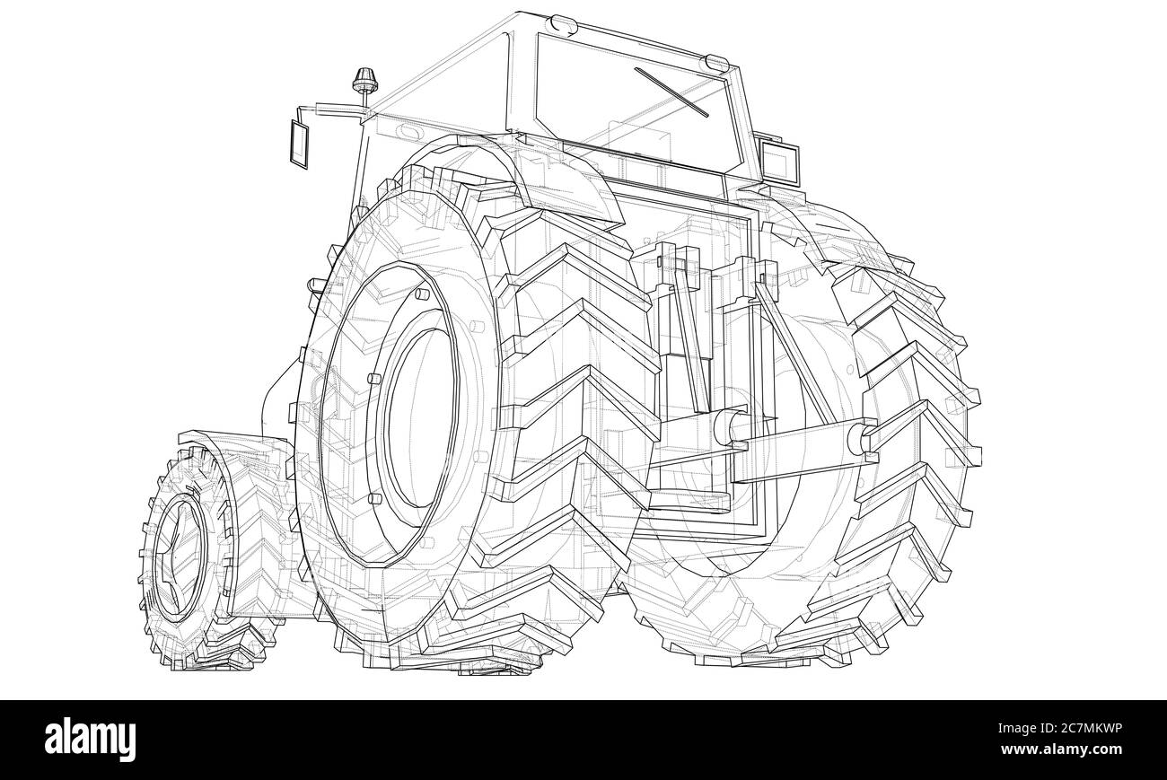 Farm Tractor Concept Stock Photo - Alamy