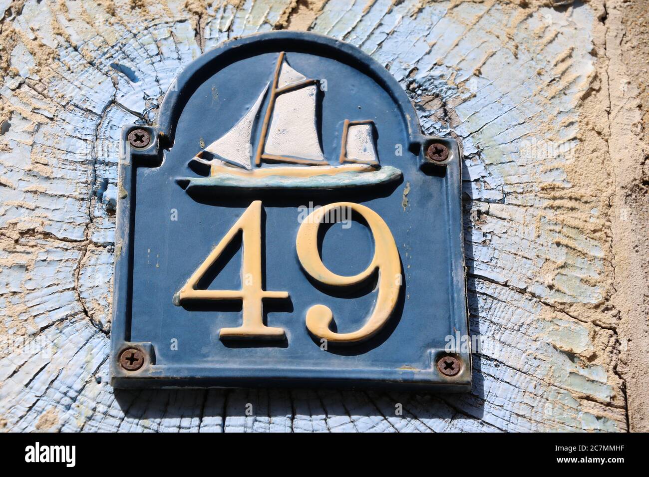 House number 49 sign hi-res stock photography and images - Alamy