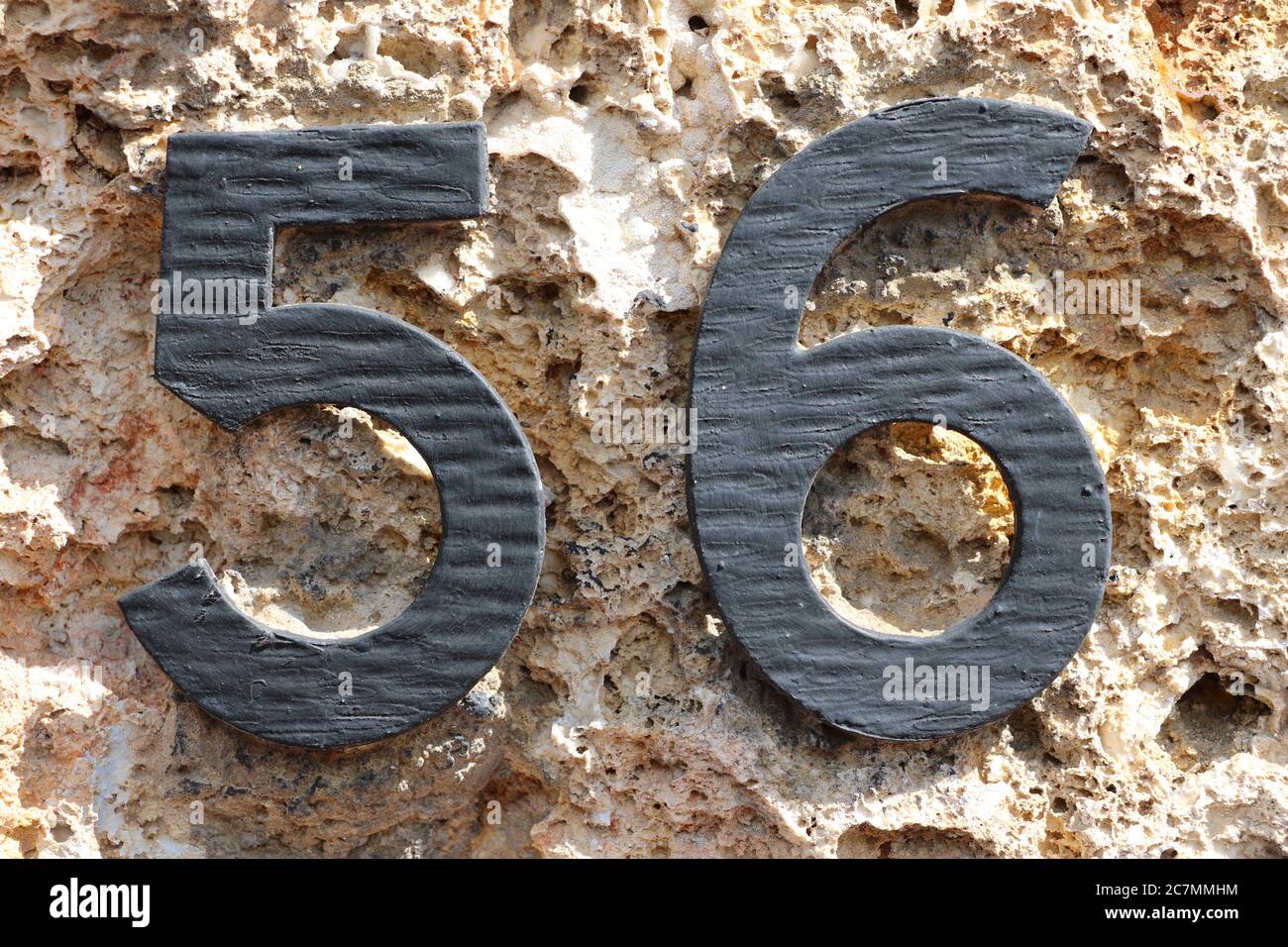 House number 56 sign hi-res stock photography and images - Alamy