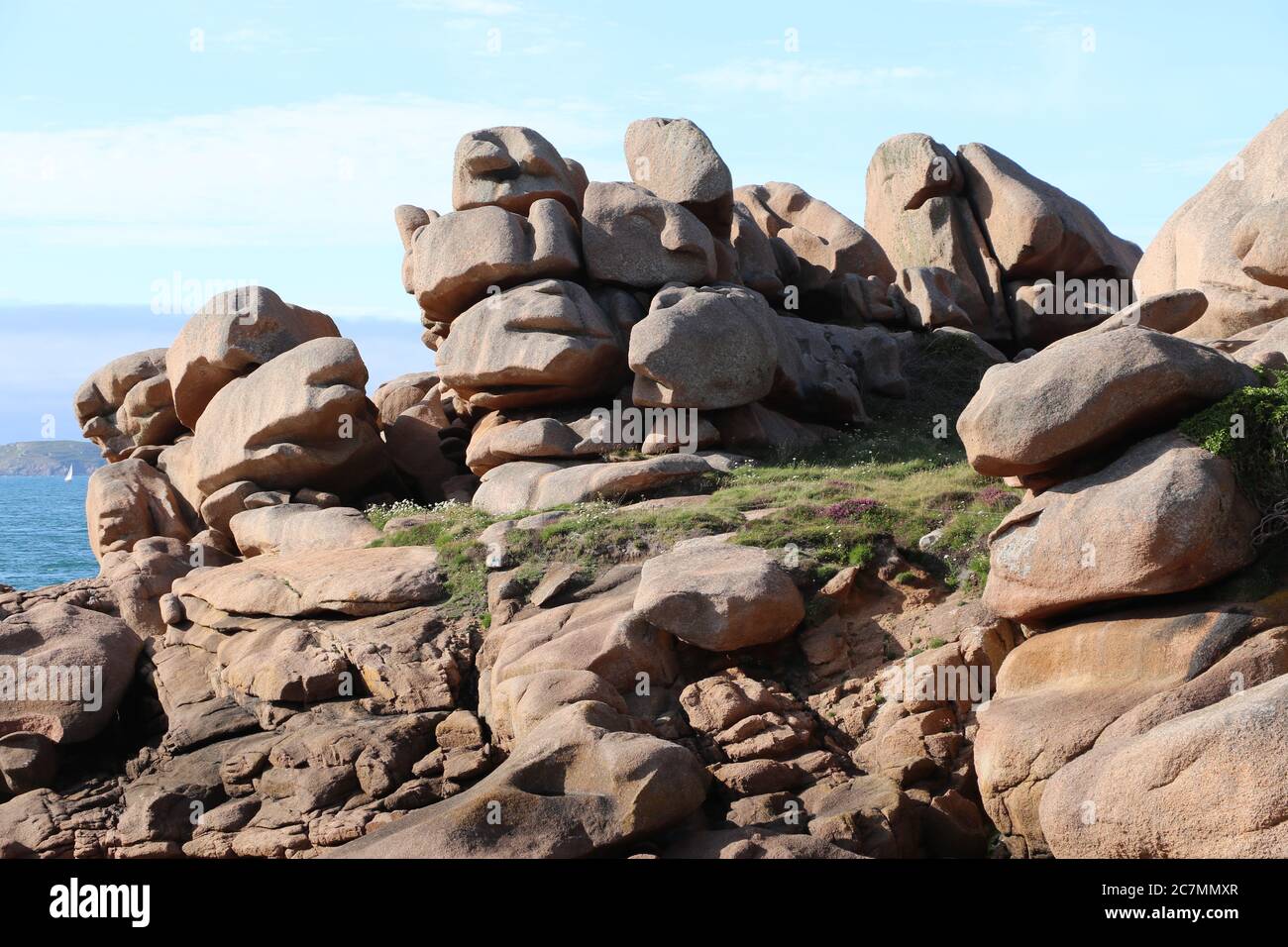 The Côte de granit rose or Pink Granite Coast, France Stock Photo - Alamy