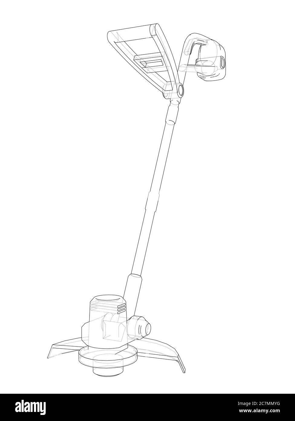 Outline trimmer grass cutter Stock Photo - Alamy