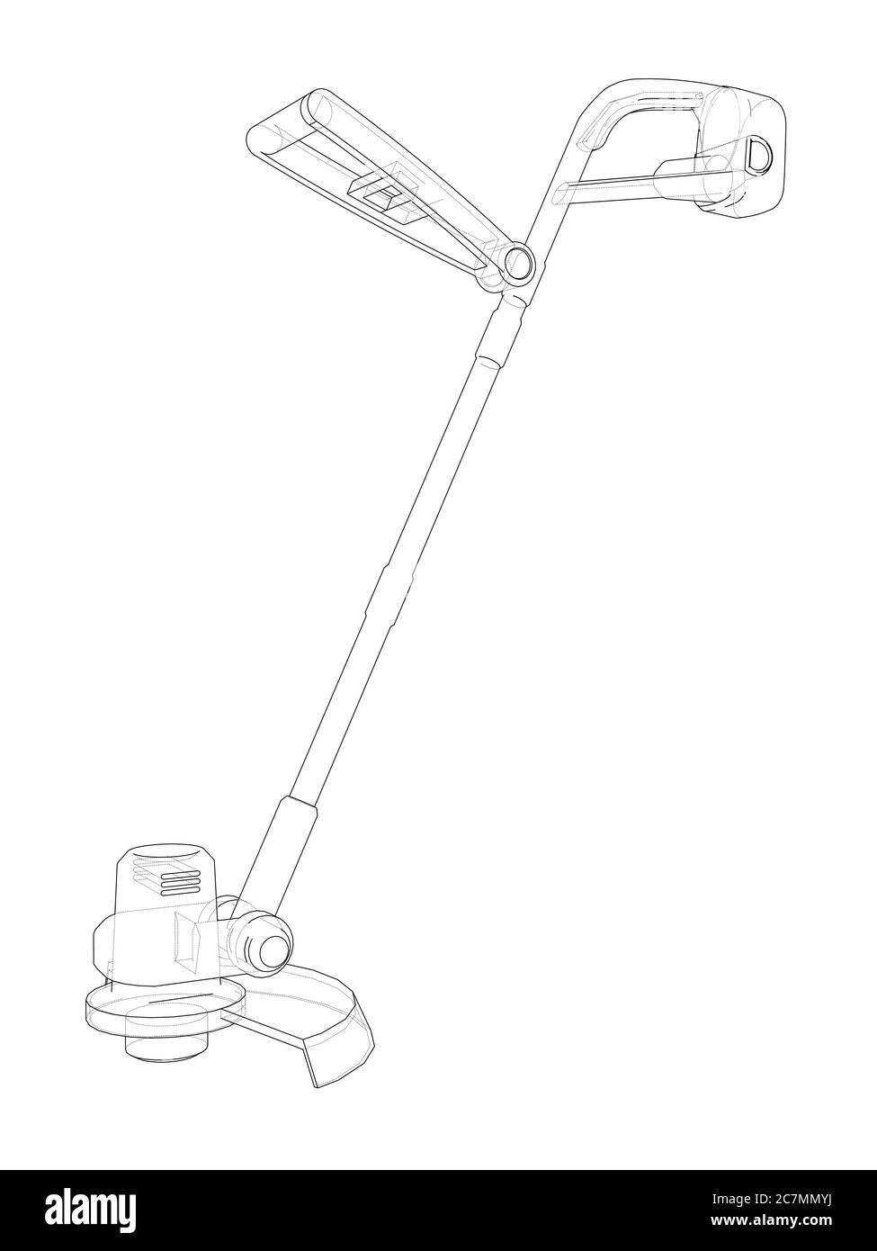 Outline trimmer grass cutter Stock Photo - Alamy