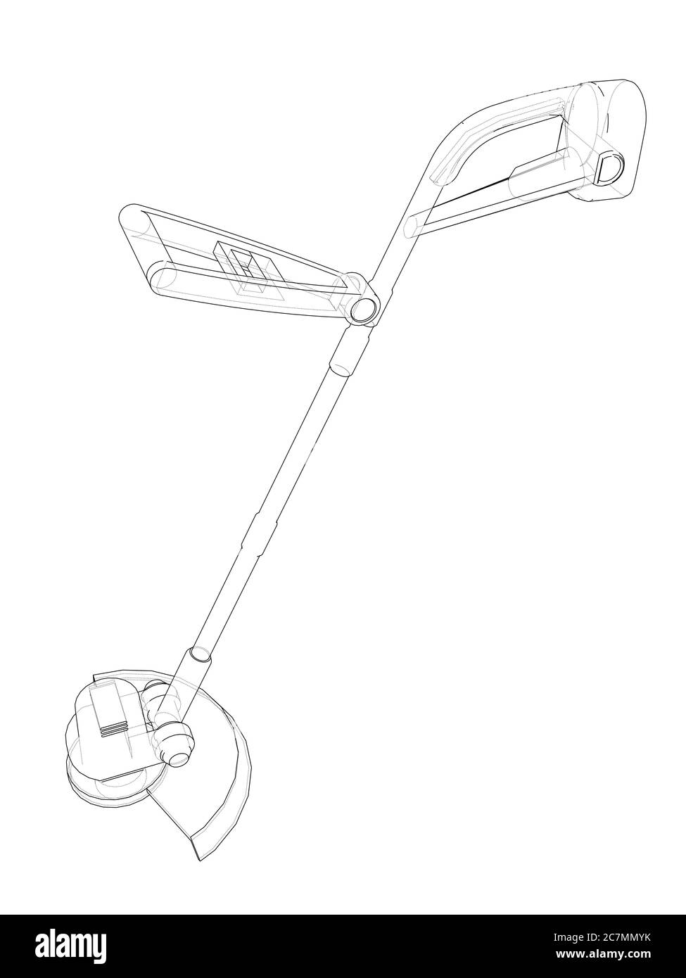 Outline trimmer grass cutter Stock Photo - Alamy