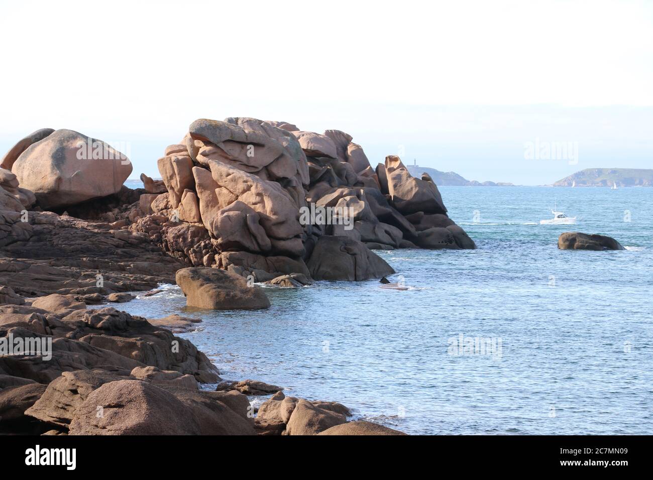 The Côte de granit rose or Pink Granite Coast, France Stock Photo - Alamy