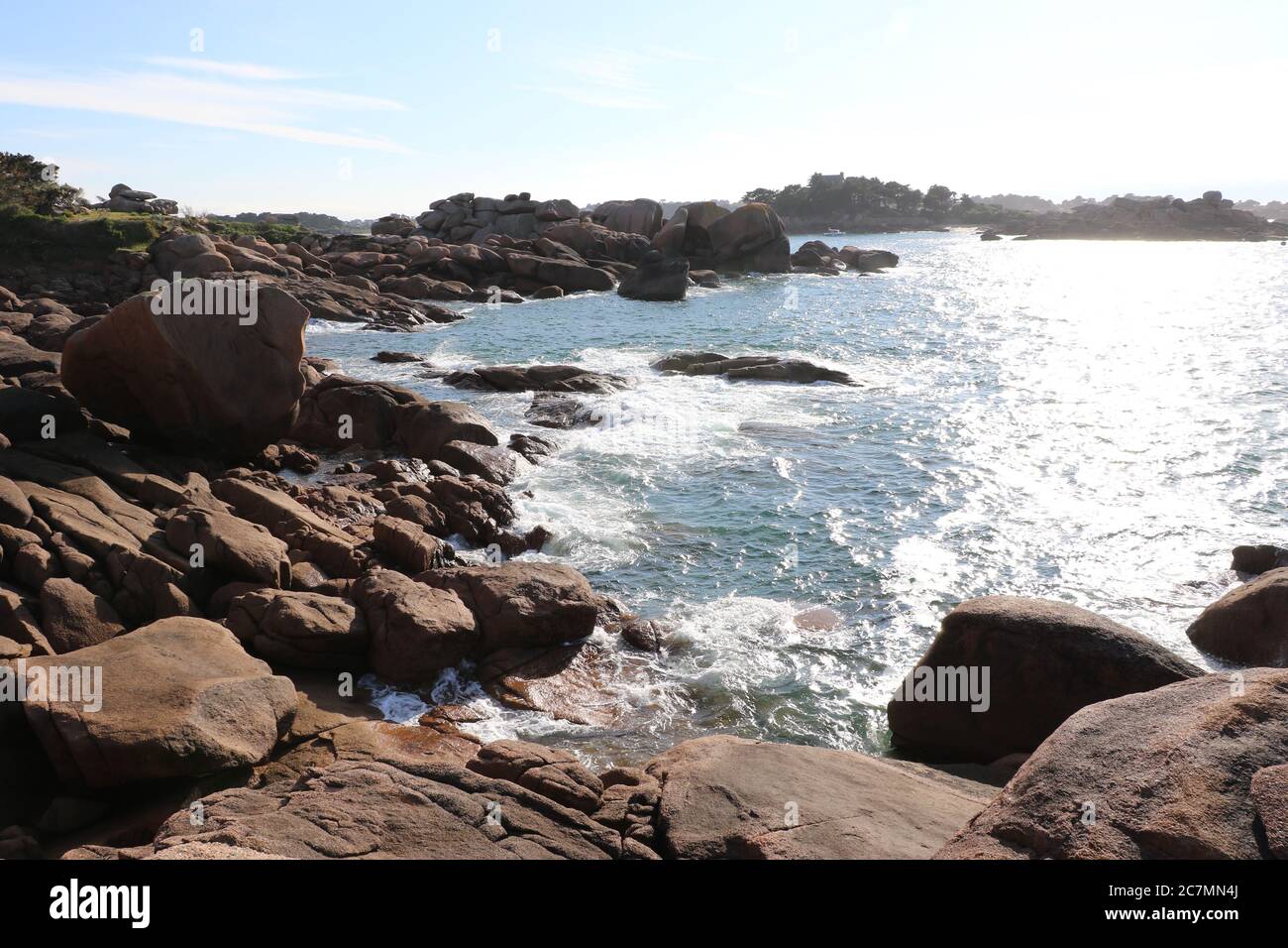 The Côte de granit rose or Pink Granite Coast, France Stock Photo - Alamy
