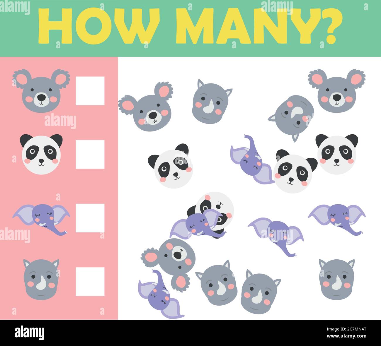 Counting. Game for Preschool Children. Educational a mathematical game ...