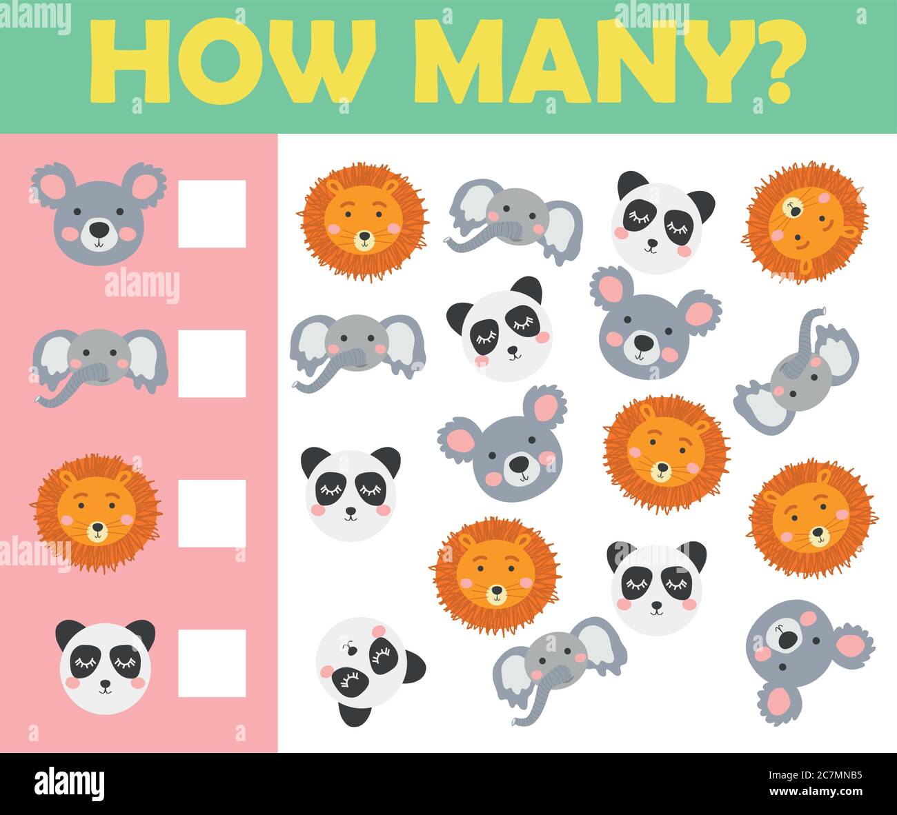 Counting. Game for Preschool Children. Educational a mathematical game ...