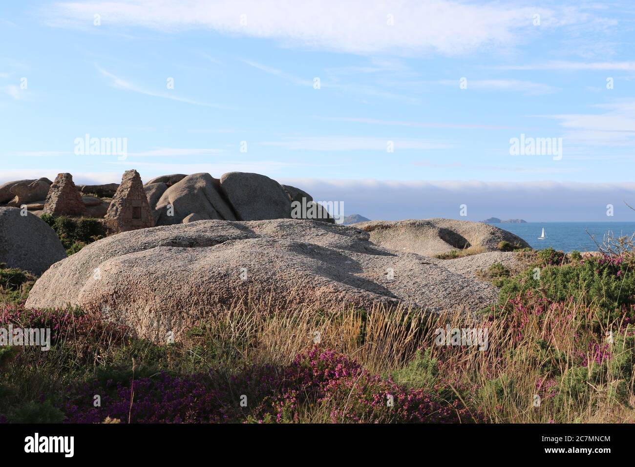 The Côte de granit rose or Pink Granite Coast, France Stock Photo - Alamy