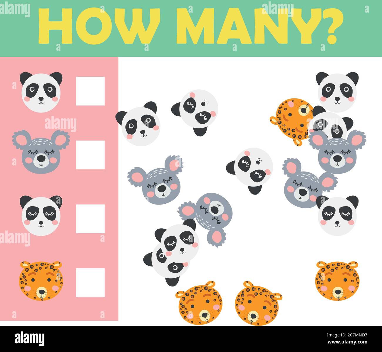 Counting. Game for Preschool Children. Educational a mathematical game ...