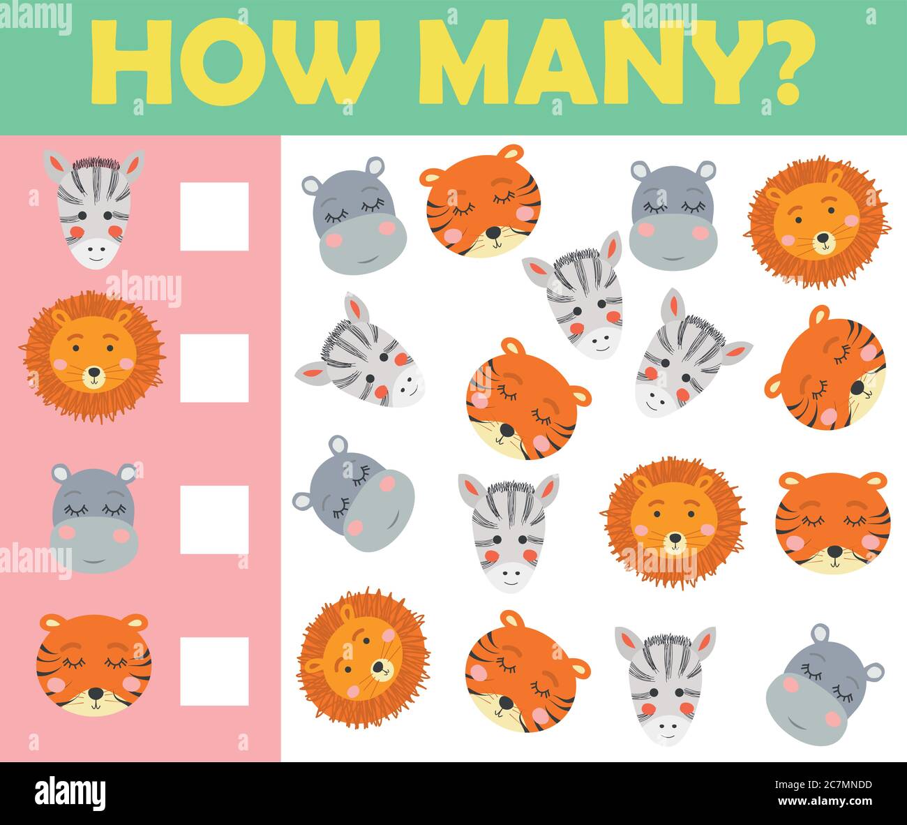 Counting. Game for Preschool Children. Educational a mathematical game ...