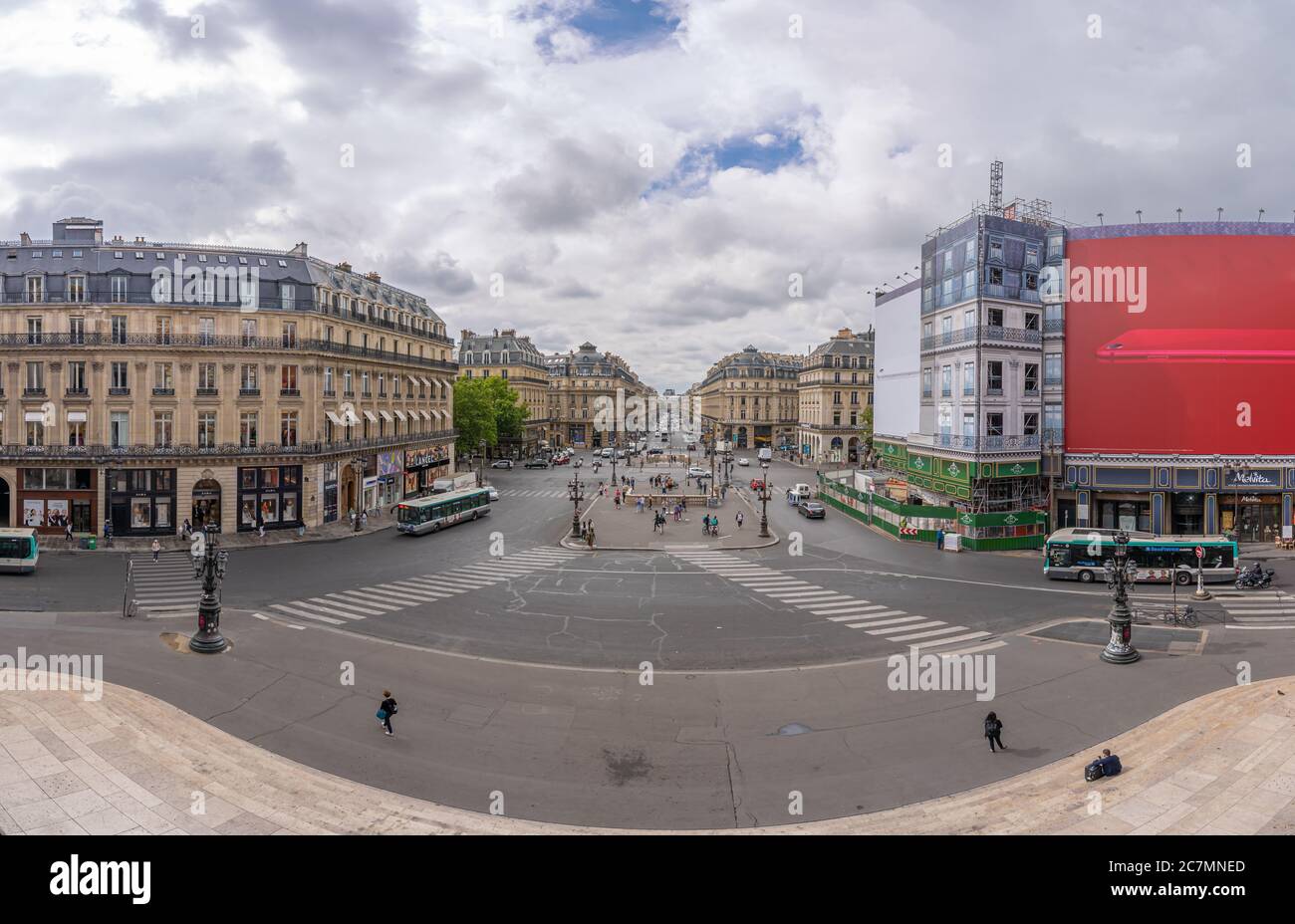 Paris, France - 06 19 2020: View outside Paris Opera Garnier Stock ...