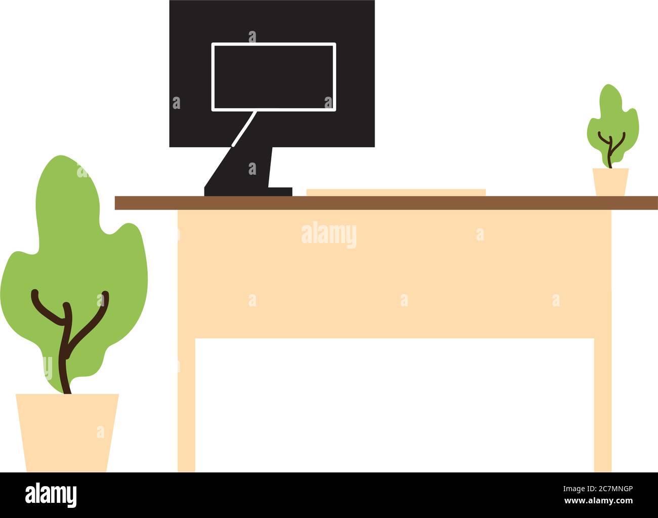 Screen blank pencil coffee Stock Vector Images - Alamy