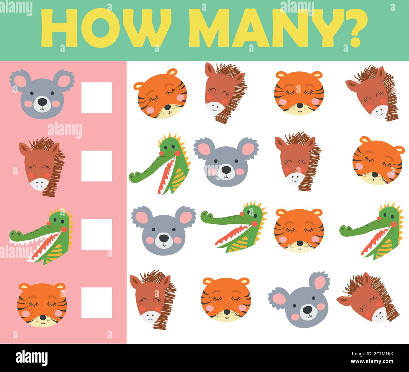 Counting. Game for Preschool Children. Educational a mathematical game ...