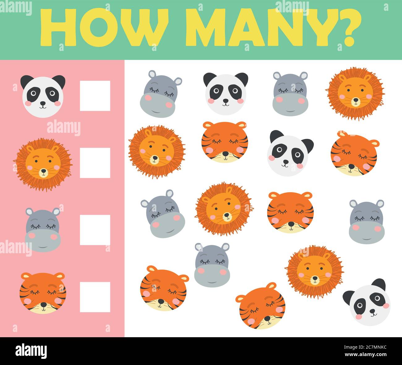 Counting. Game for Preschool Children. Educational a mathematical game ...