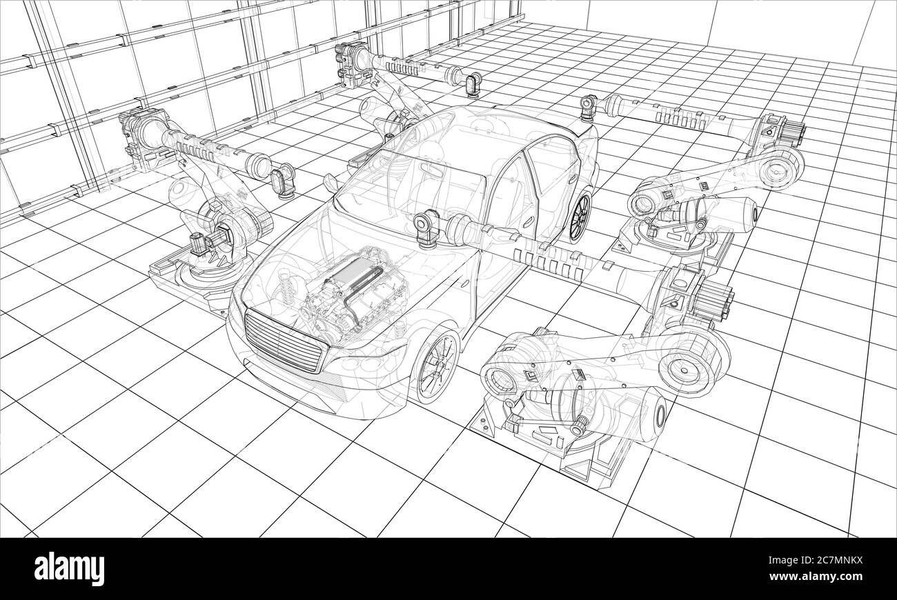 Assembly of motor vehicle Stock Photo - Alamy